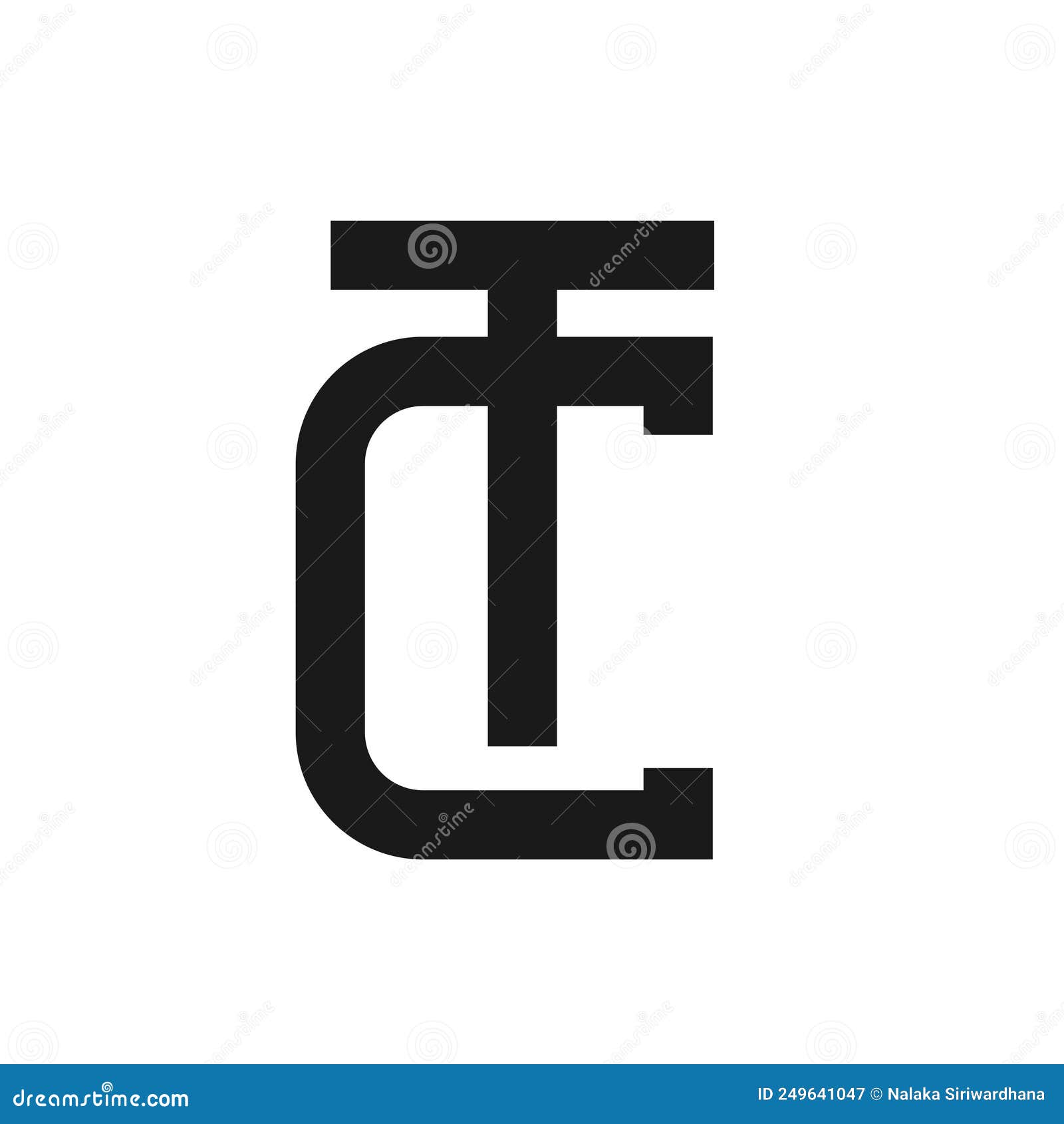 CT Letter Bold Style Logo Template. Stock Vector - Illustration of logo ...