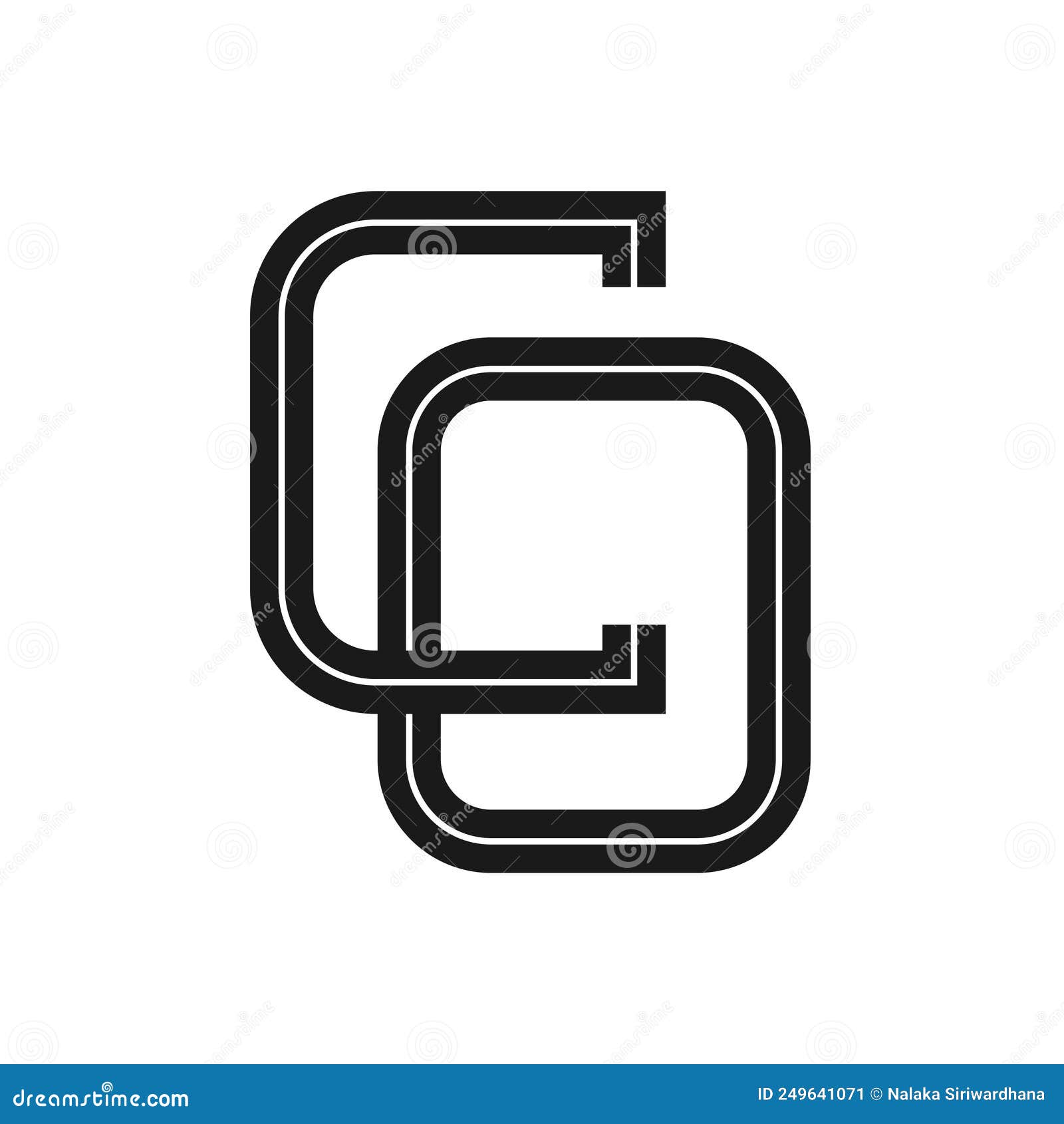 CO Letter Bold Style Logo Template. Stock Vector - Illustration of ...