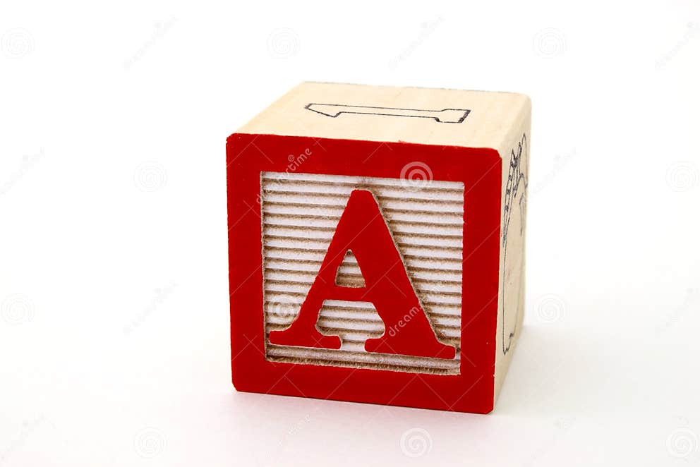 Letter a stock photo. Image of educate, objects, blocks - 4752880