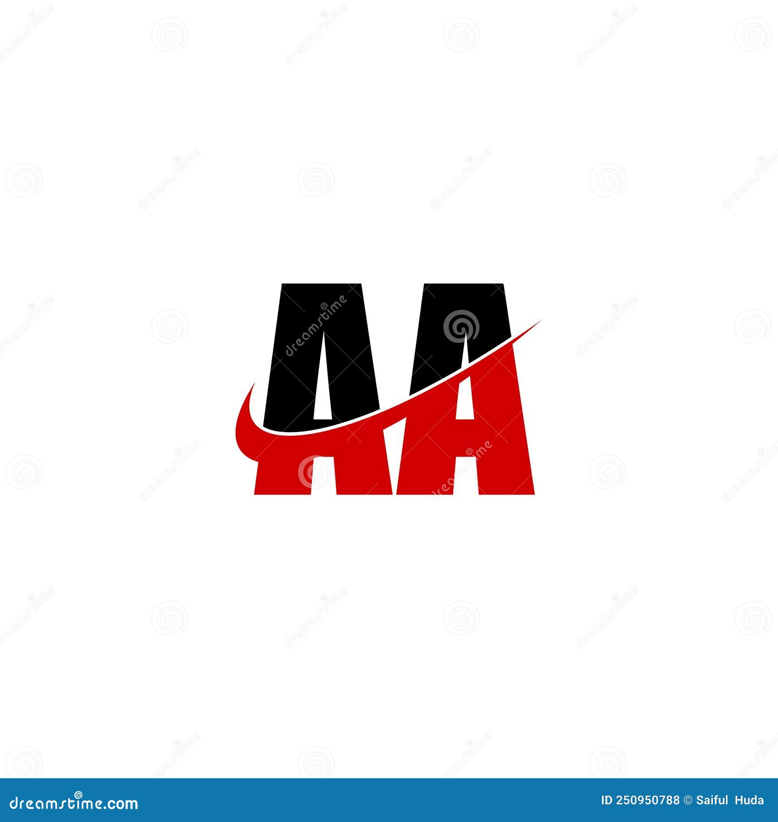 Letter AA Simple Monogram Logo Icon Design. Stock Vector - Illustration ...