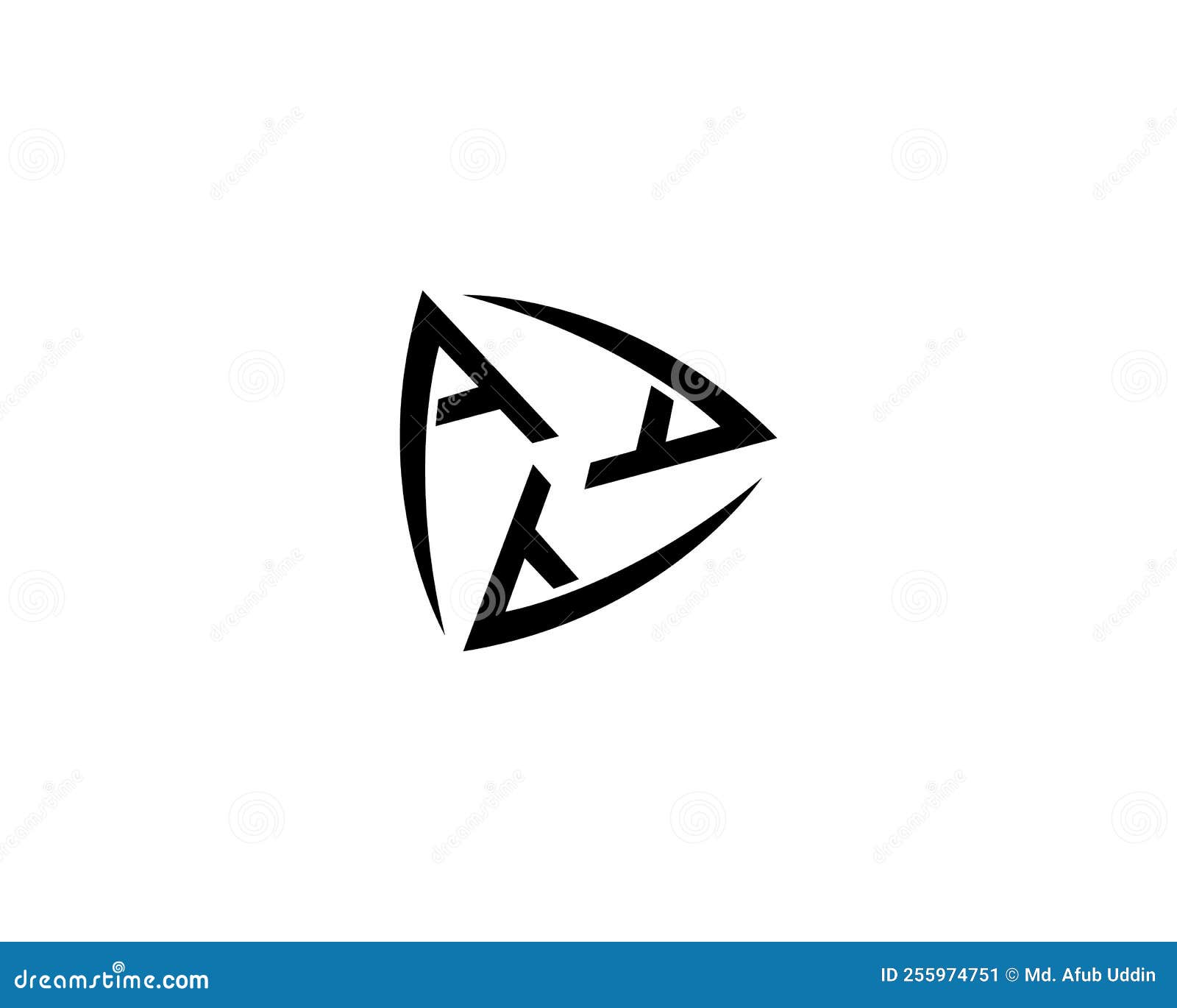 Letter AAA And 3A Logo Design Cartoon Vector | CartoonDealer.com #255974751