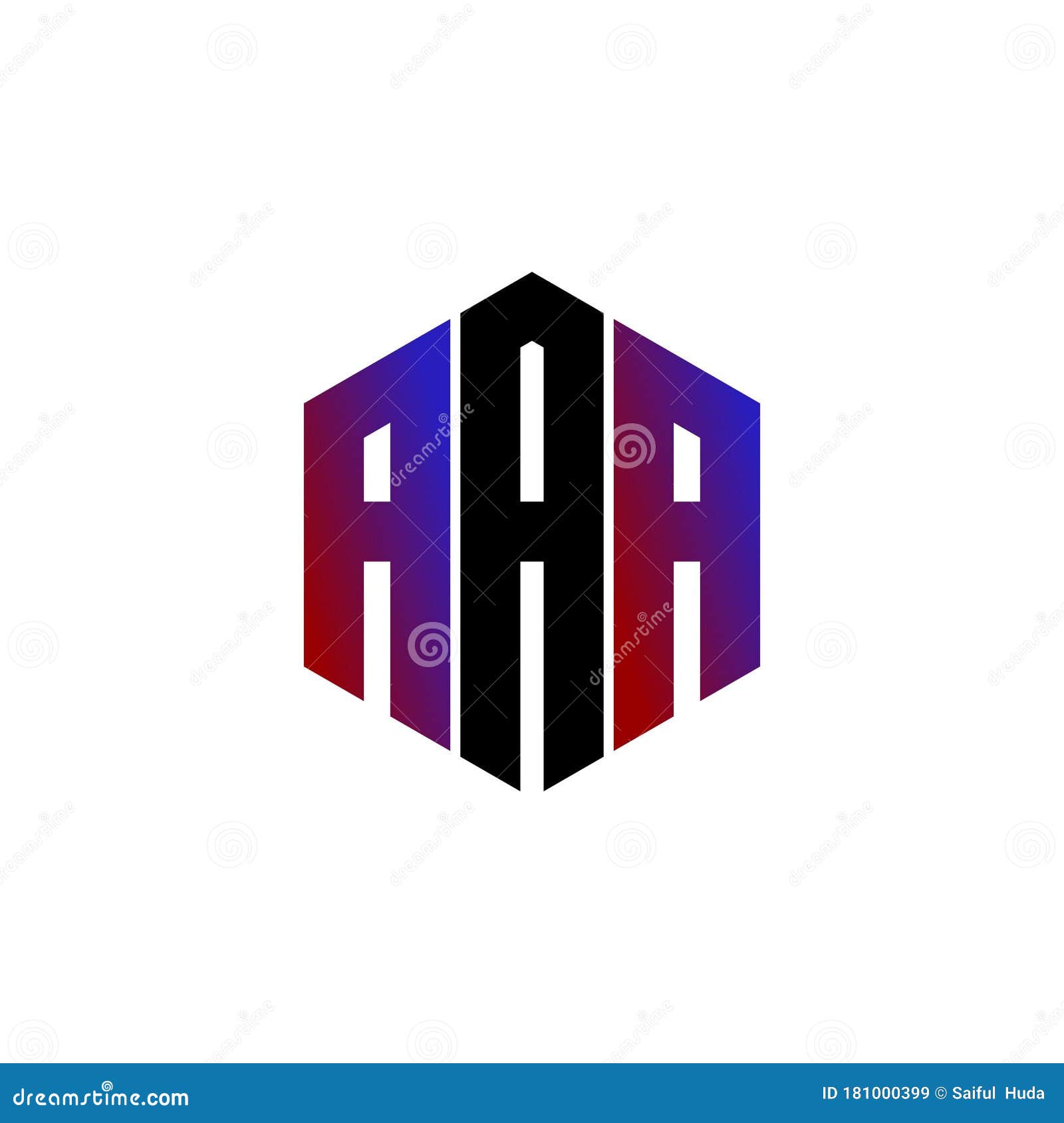 Letter AAA Simple Logo Icon Design Vector. Stock Vector - Illustration ...