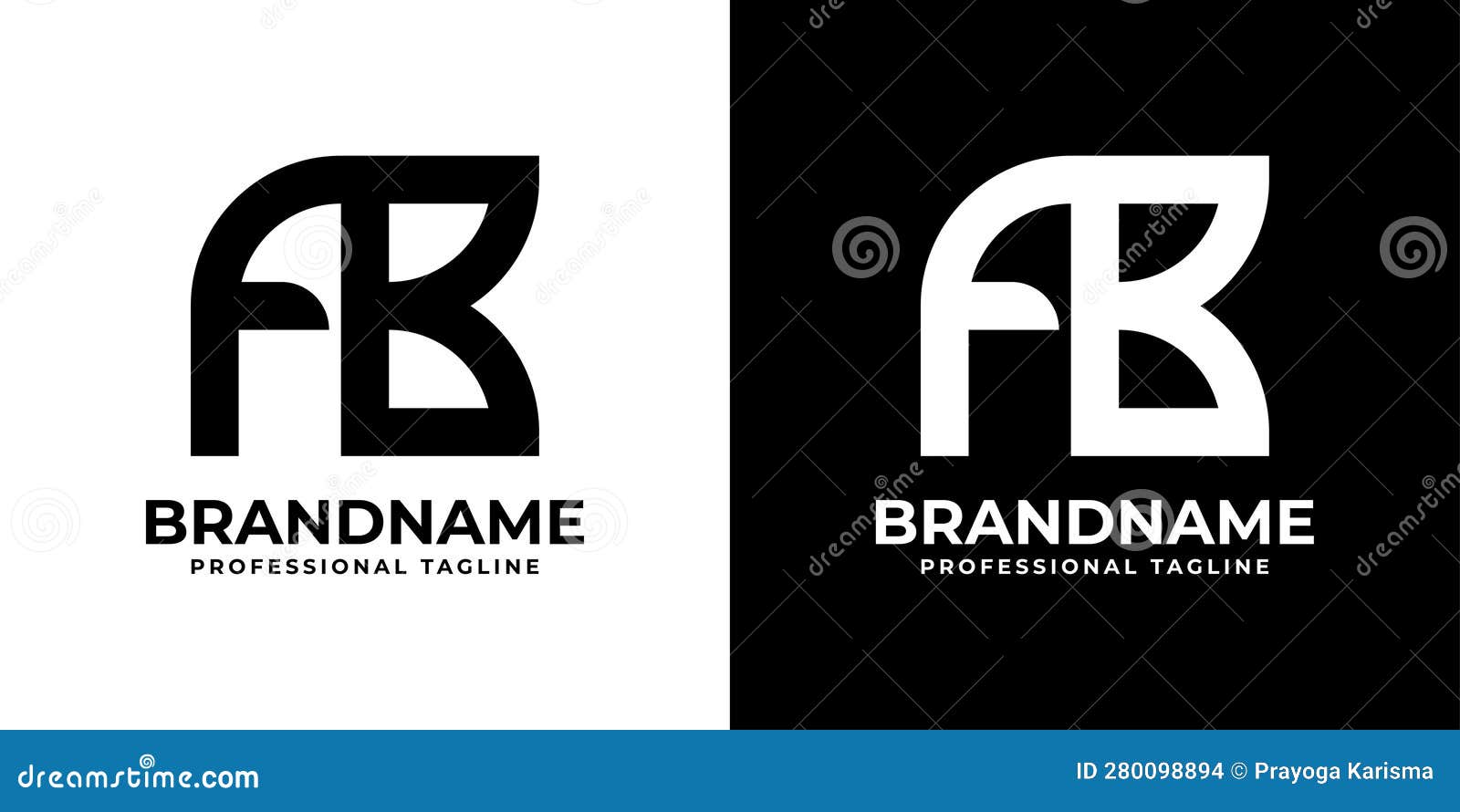 Letter AB or BA Monogram Logo, Suitable for Any Business with AB or BA ...
