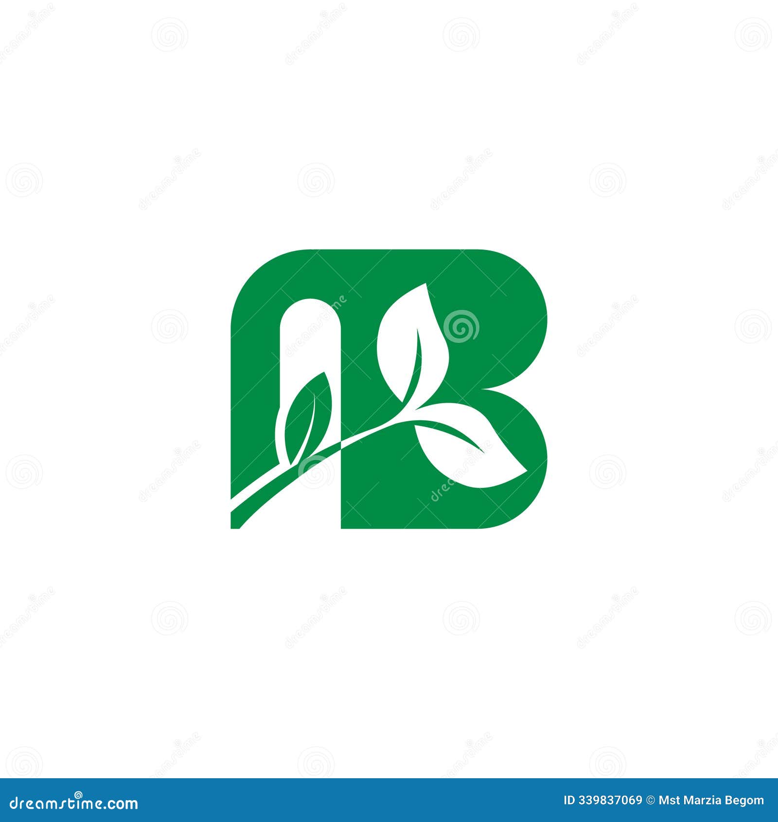 Letter Ab Infinity Nature Logo, Combinations of Letter a and B Logos ...