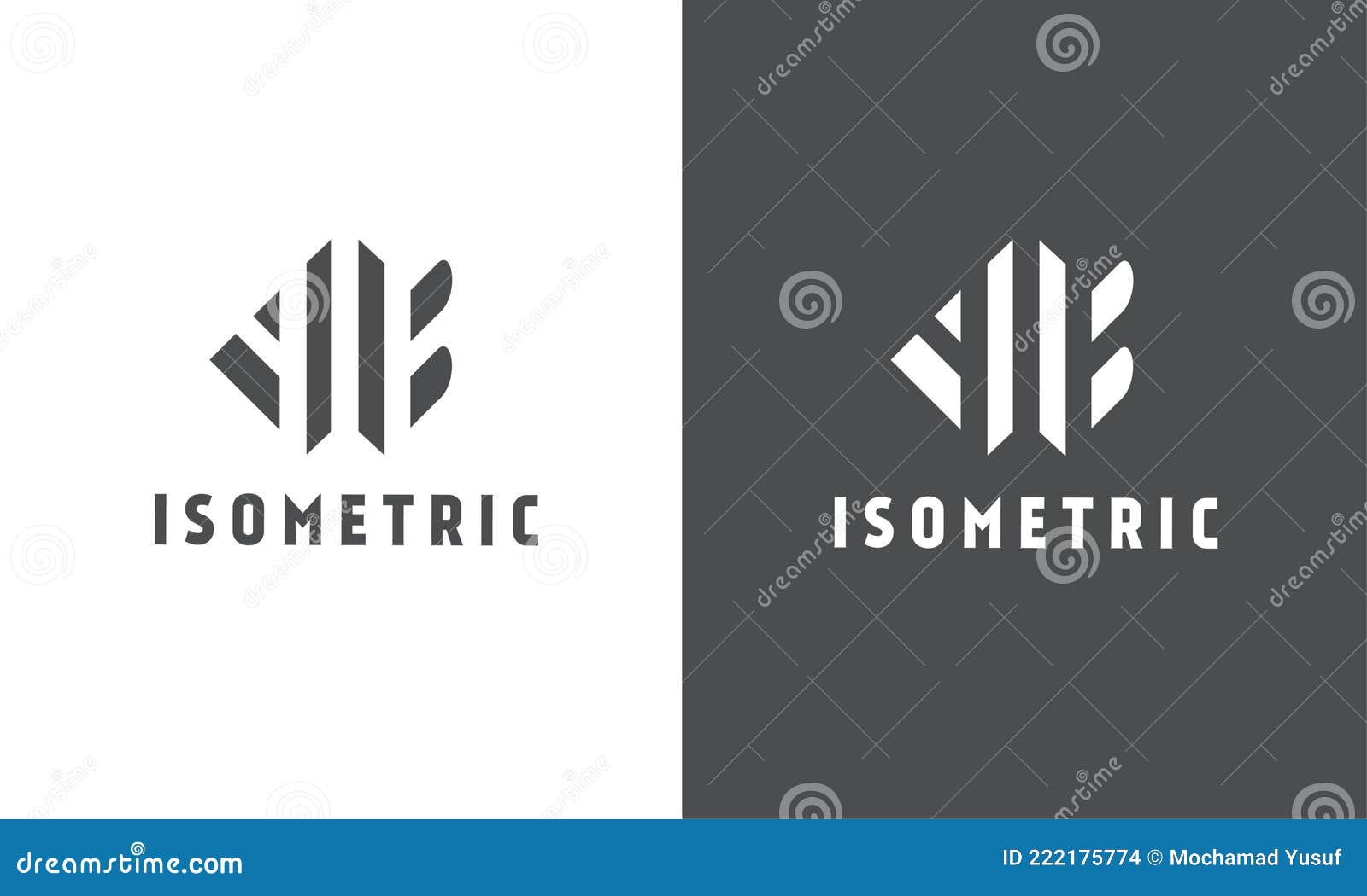 Letter AB Isometric Logo Vector Monogram Design Stock Vector ...