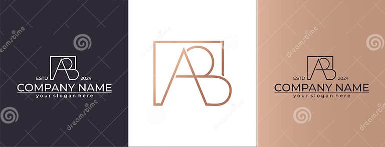 AB Logo. Letter AB Logo Design Letter AB Luxurious. Letter Logo ...