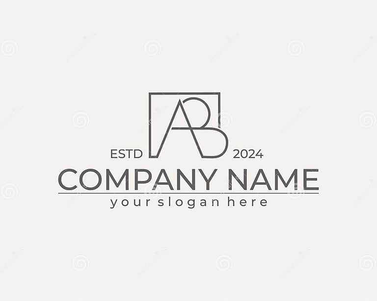 AB Logo. Letter AB Logo Design Letter AB Luxurious. Letter Logo ...