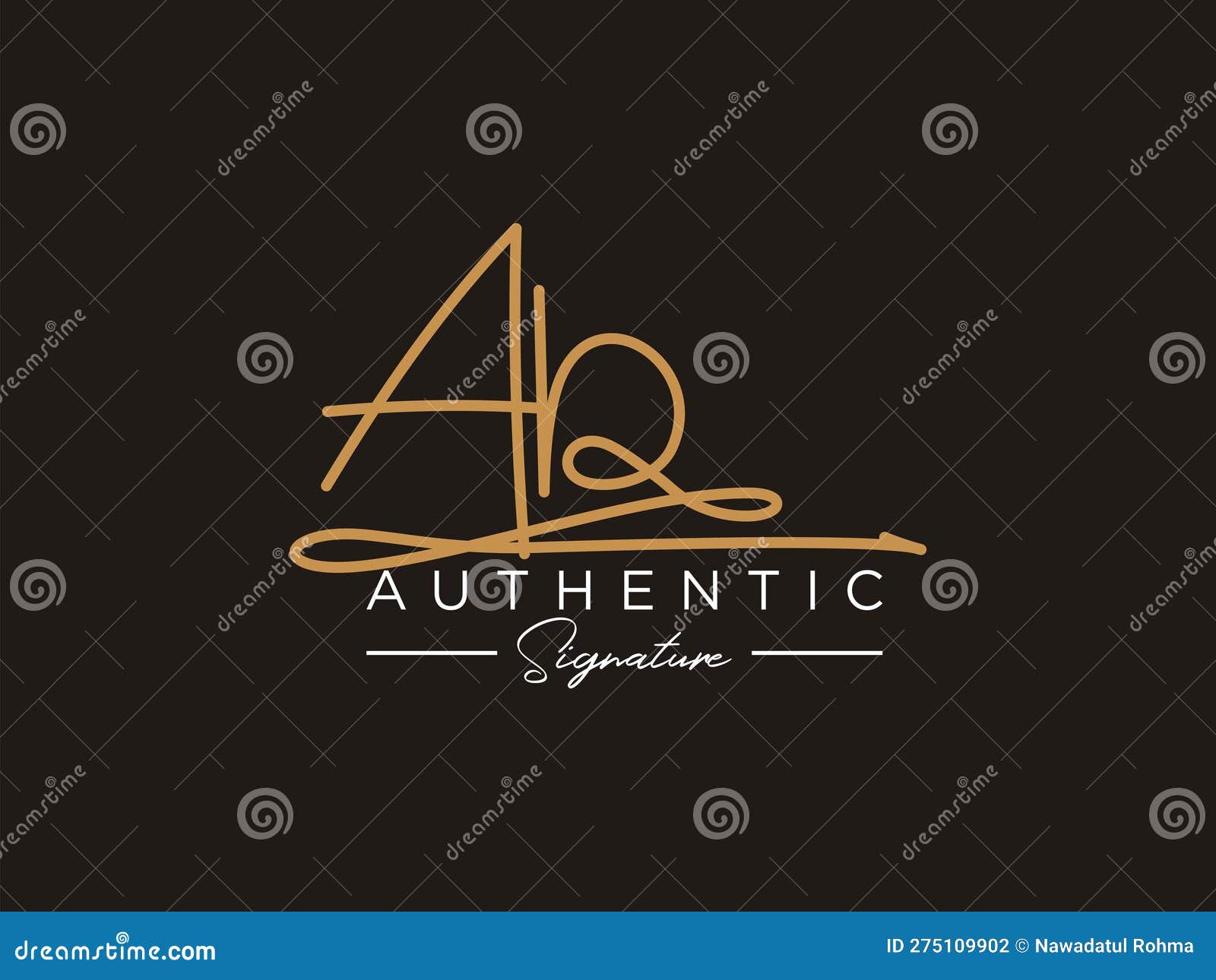 Letter AB Signature Logo Template Vector Stock Vector - Illustration of ...