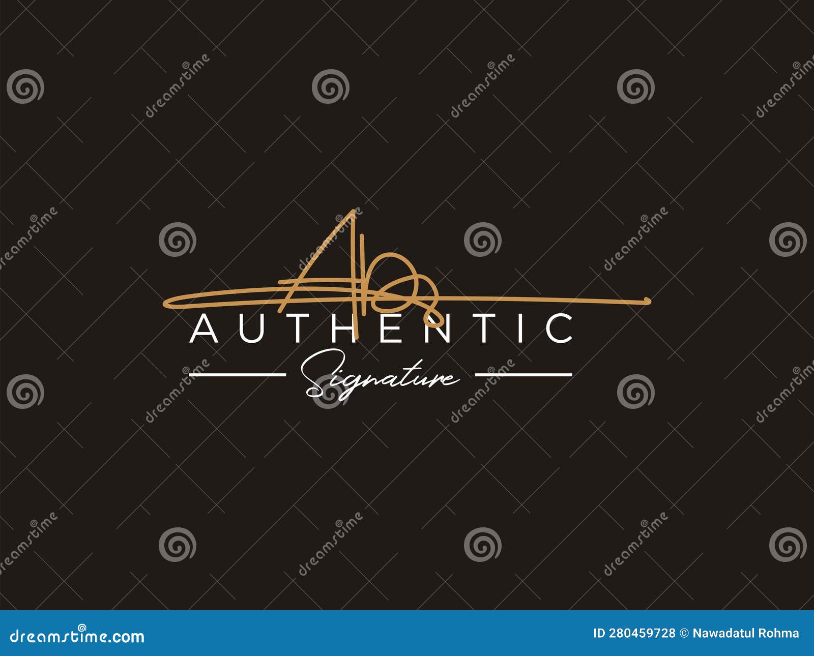 Letter AB Signature Logo Template Vector Stock Vector - Illustration of ...