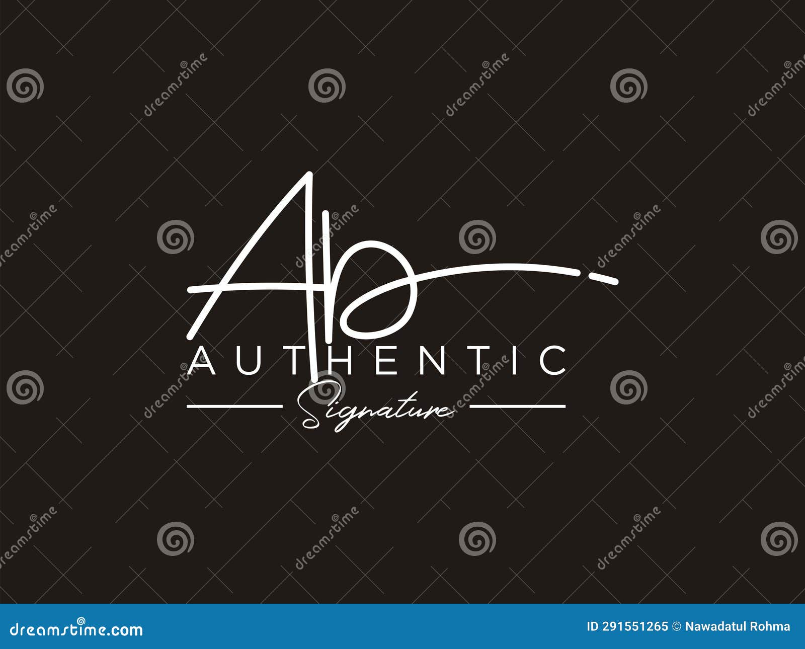Letter AB Signature Logo Template Vector Stock Vector - Illustration of ...