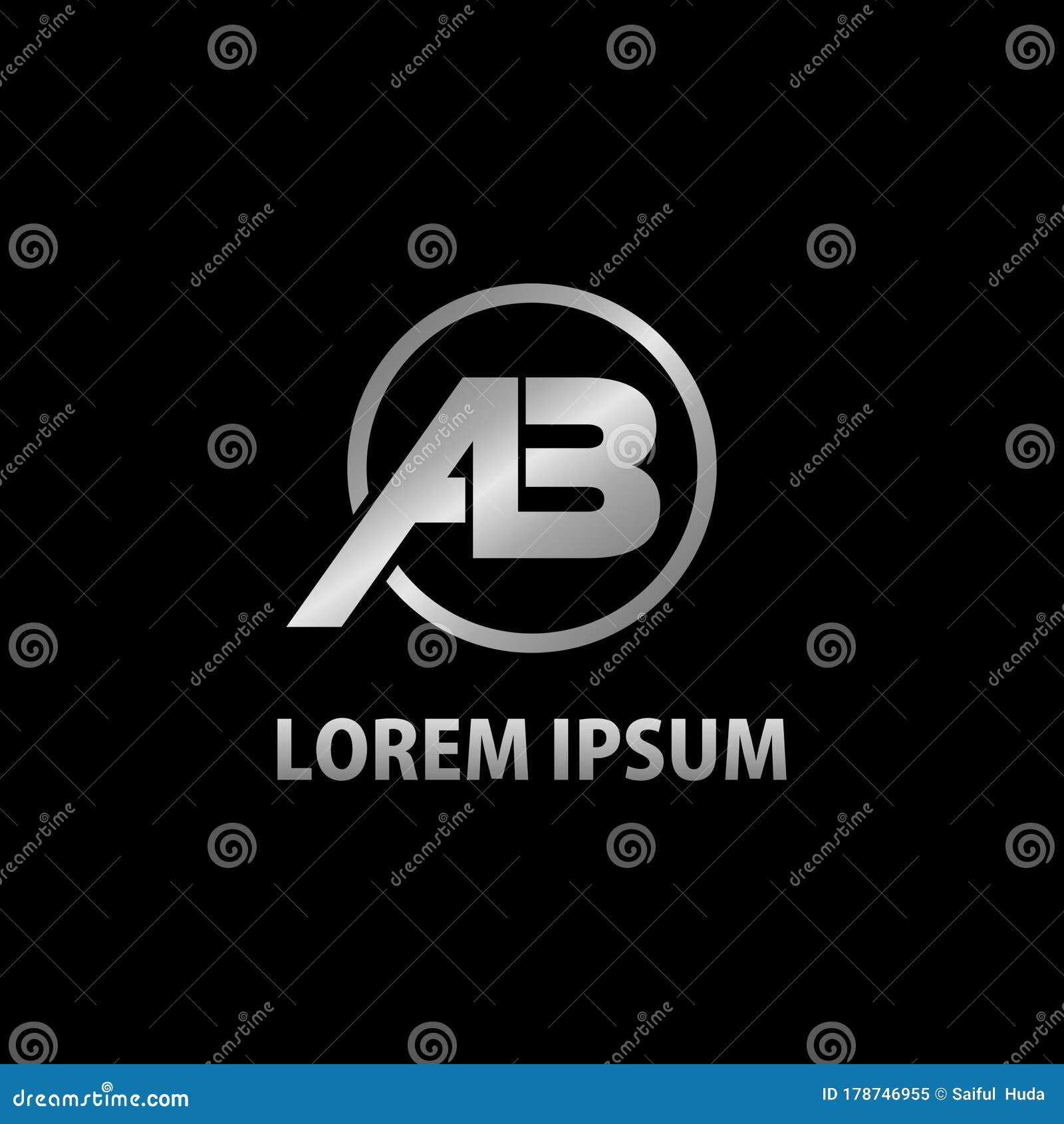 Letter AB Simple Logo Icon Design Vector Stock Vector - Illustration of ...