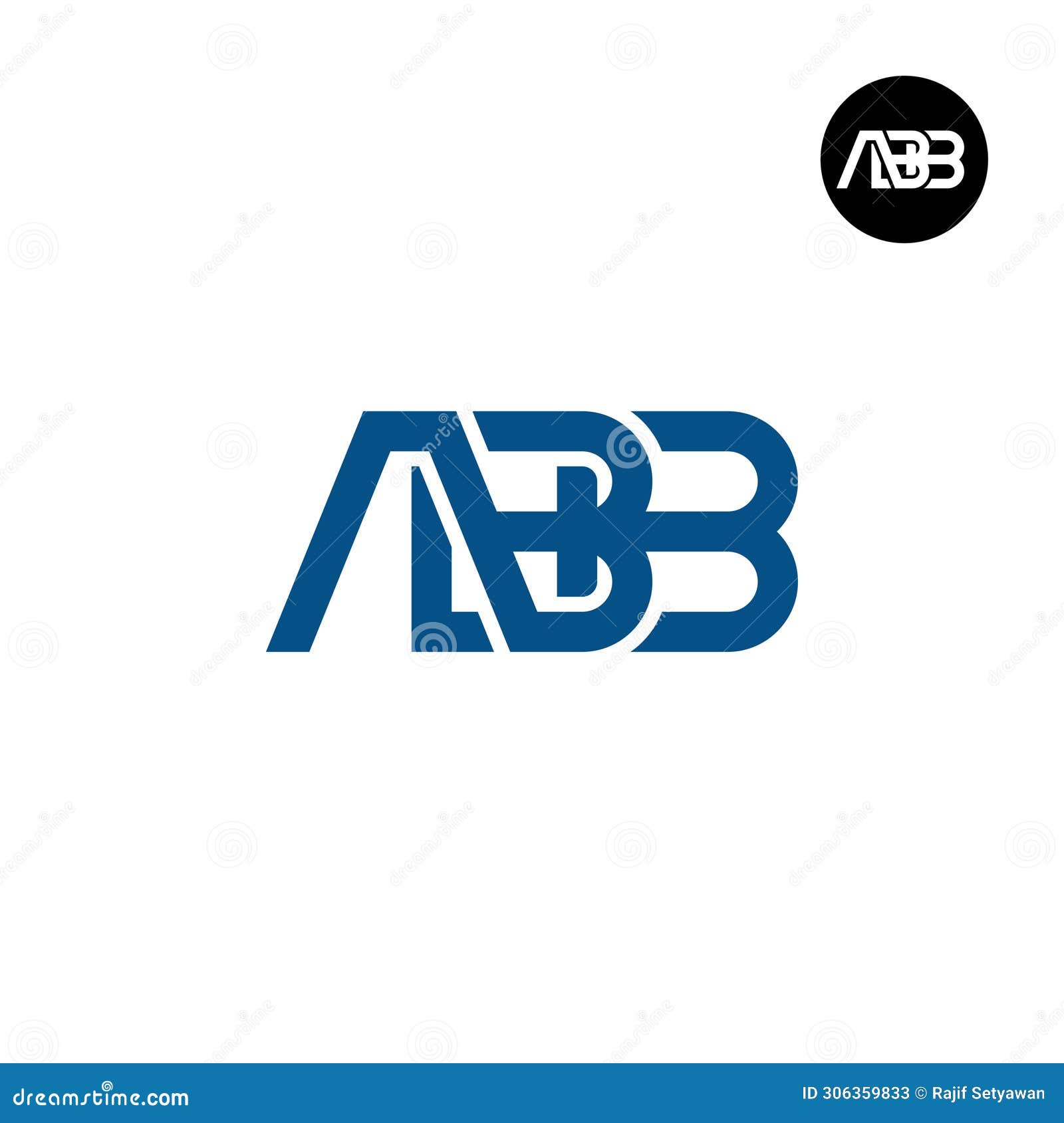 Letter ABB Monogram Logo Design Cartoon Vector | CartoonDealer.com ...
