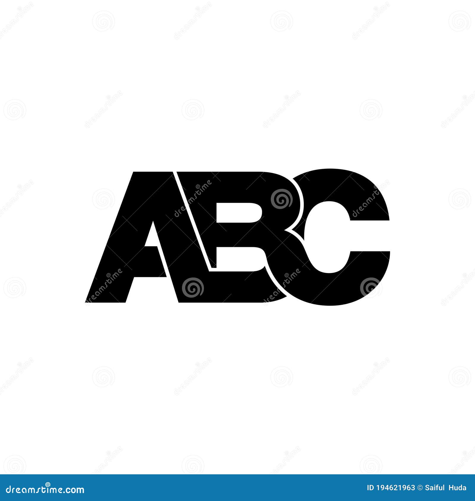 Letter ABC Simple Monogram Logo Icon Design. Stock Vector ... Letter ABC Simple Monogram Logo Icon Design. Stock Vector ...