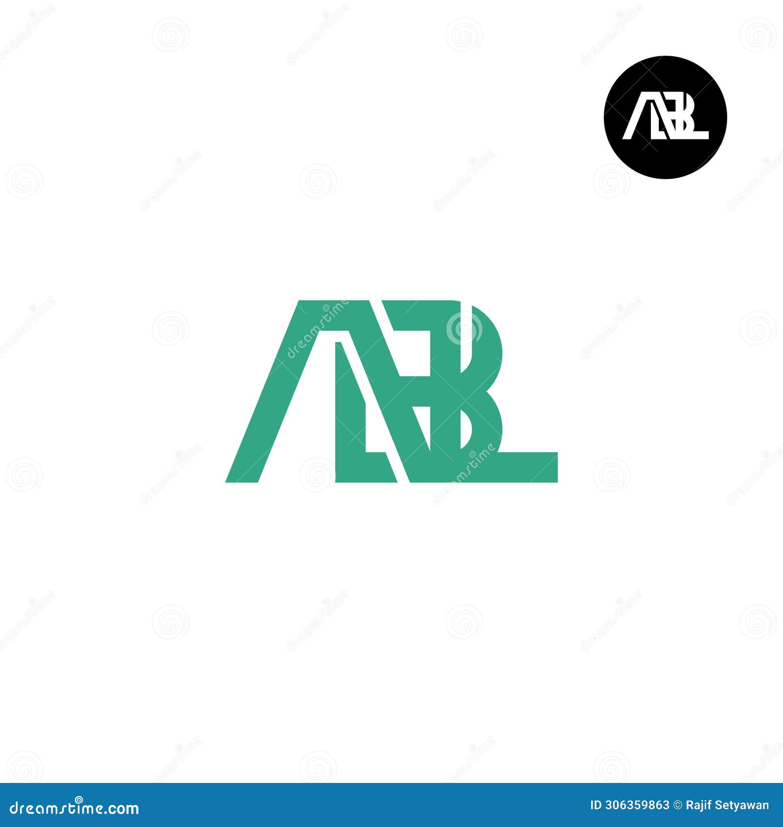 Letter ABL Monogram Logo Design Stock Vector - Illustration of initials ...