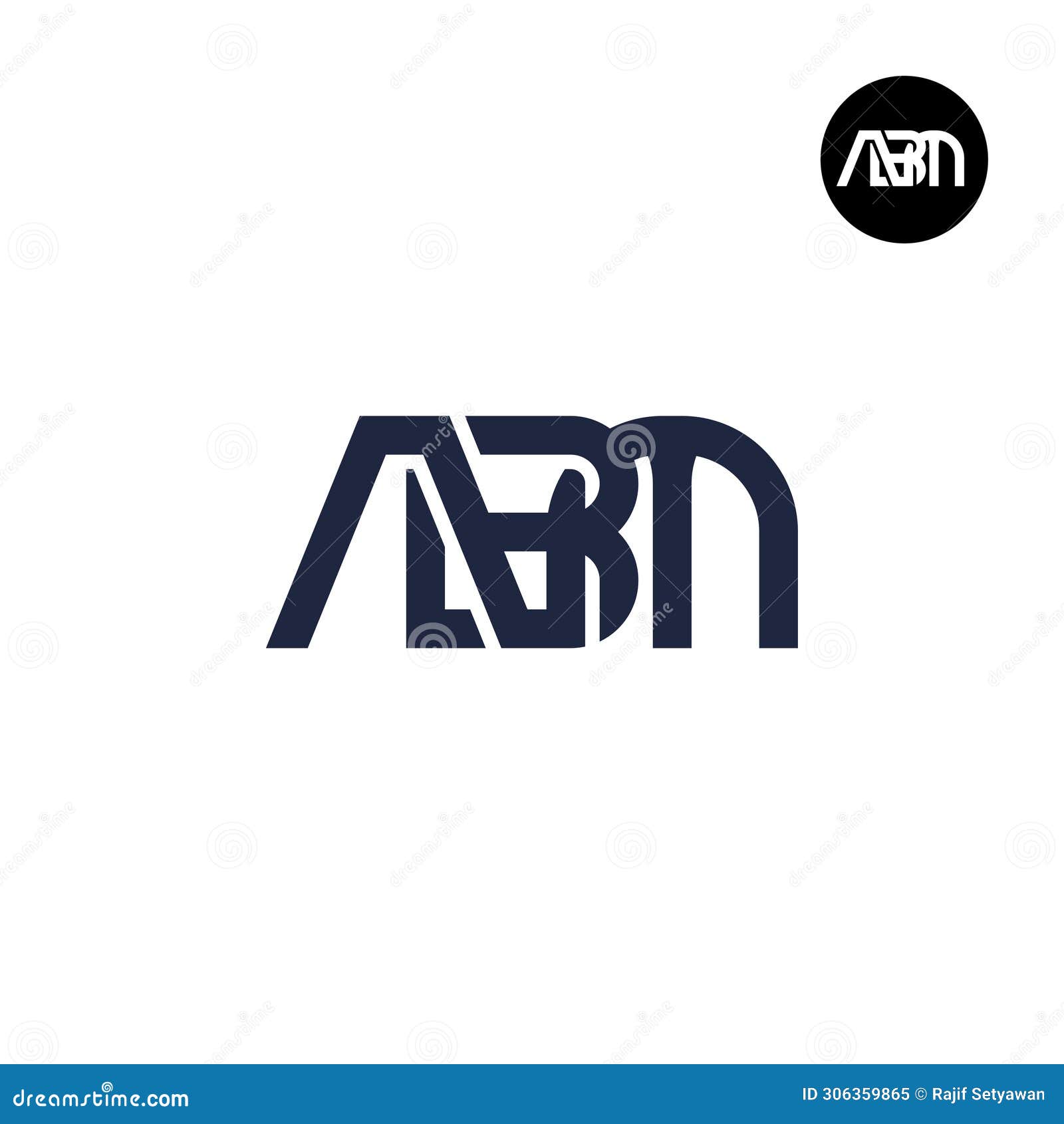 Letter ABM Monogram Logo Design Stock Vector - Illustration of brands ...