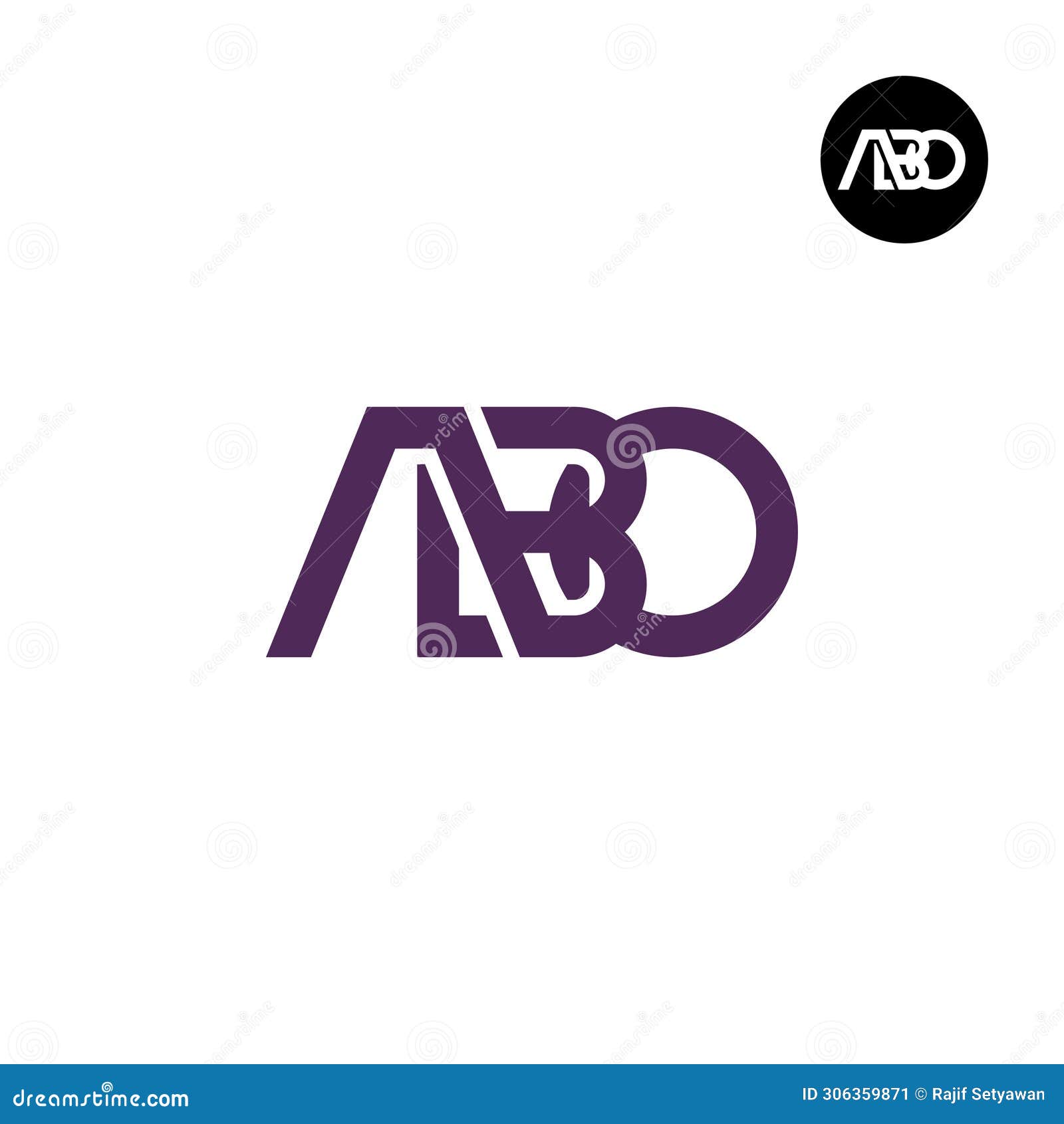 Letter ABO Monogram Logo Design Cartoon Vector | CartoonDealer.com ...