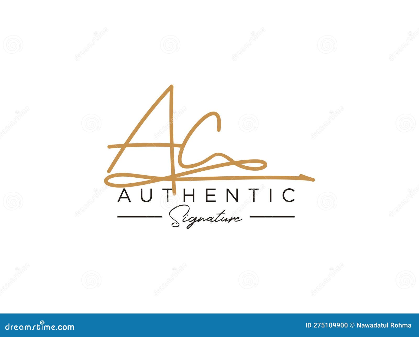 Letter AC Signature Logo Template Vector Stock Vector - Illustration of ...