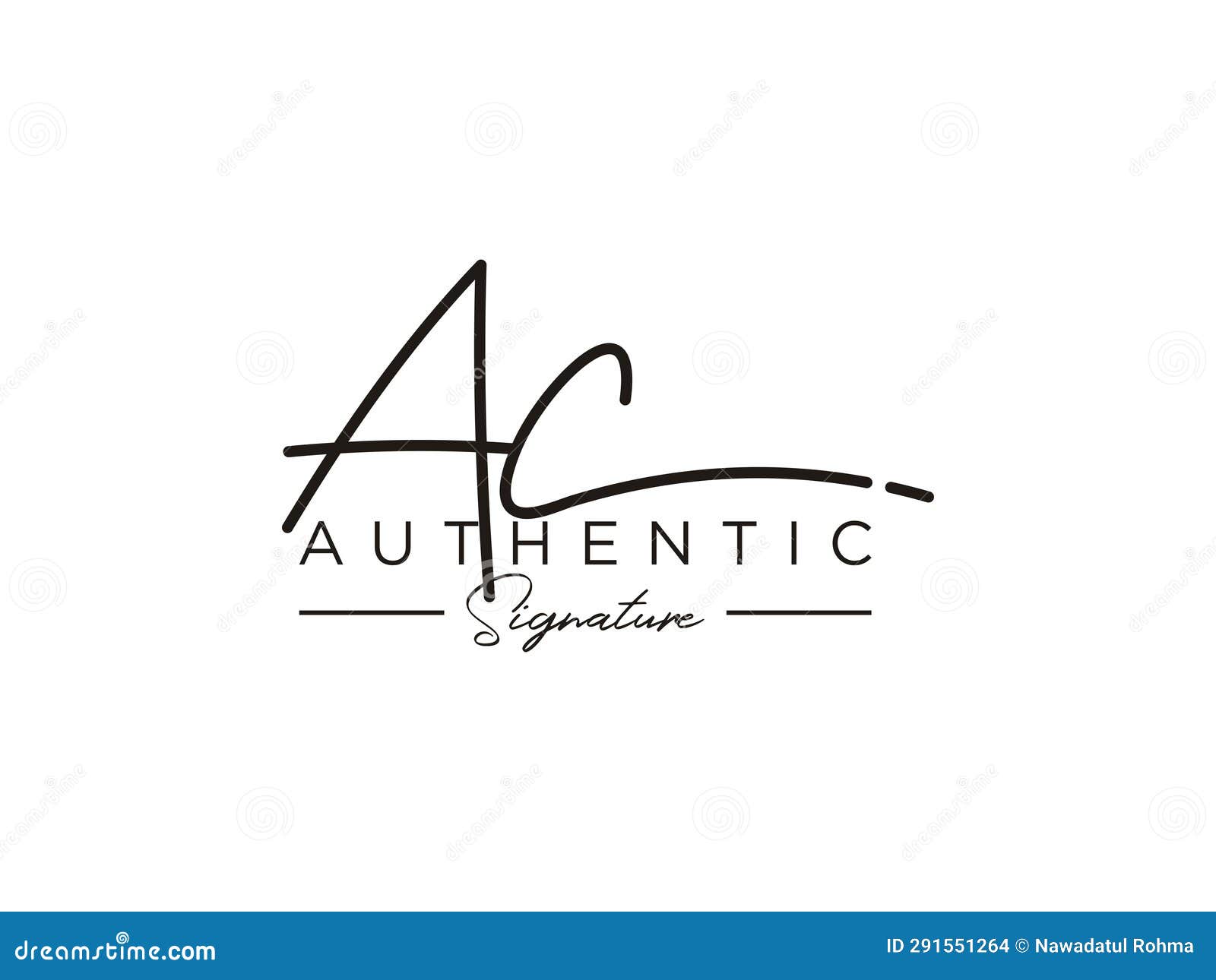 Letter AC Signature Logo Template Vector Stock Vector - Illustration of ...