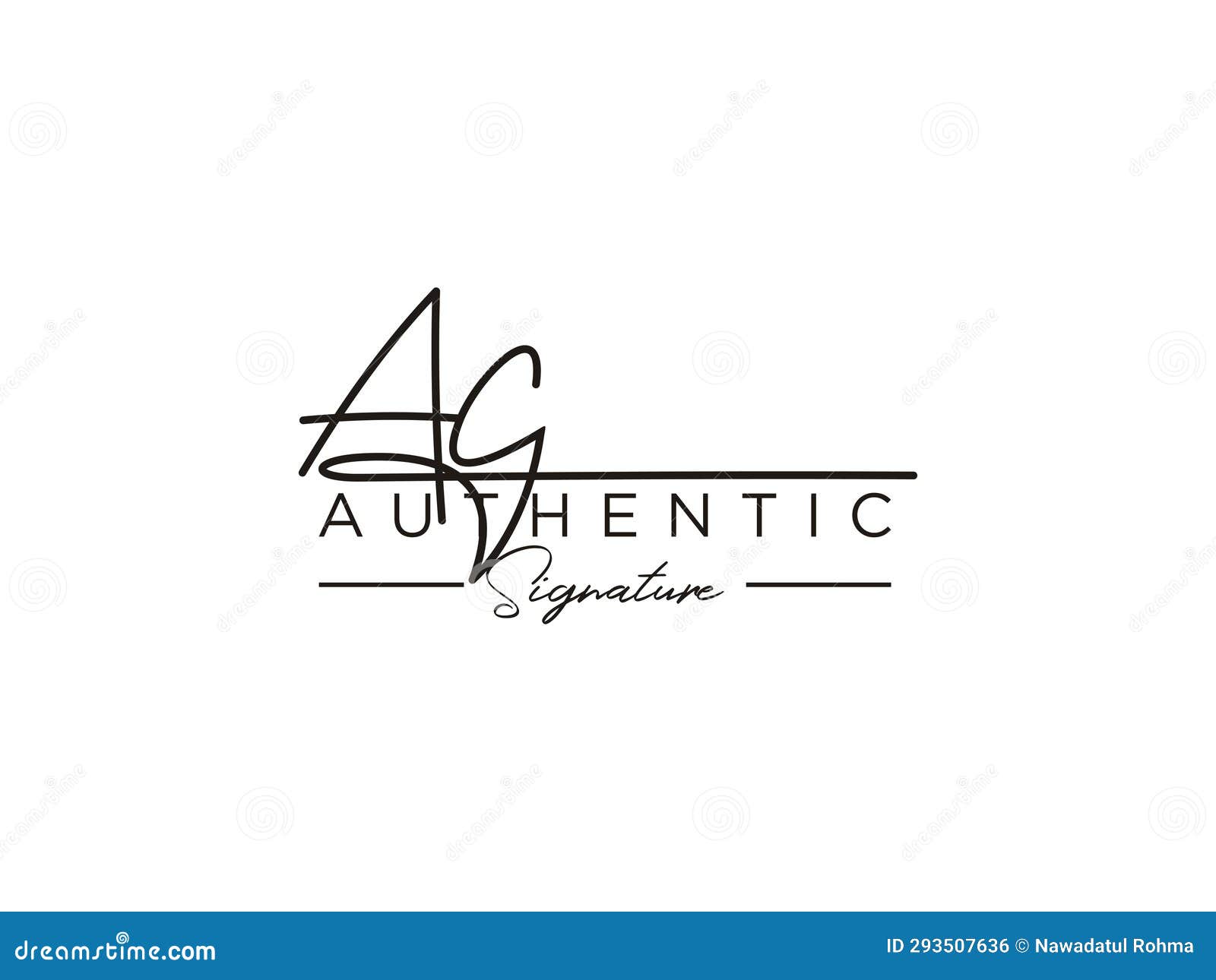 Letter AC Signature Logo Template Vector Stock Vector - Illustration of ...