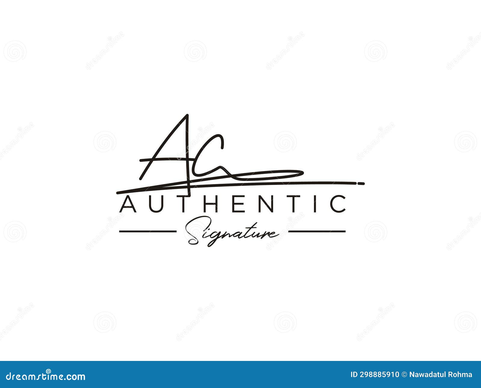 Letter AC Signature Logo Template Vector Stock Vector - Illustration of ... Letter AC Signature Logo Template Vector Stock Vector - Illustration of ...