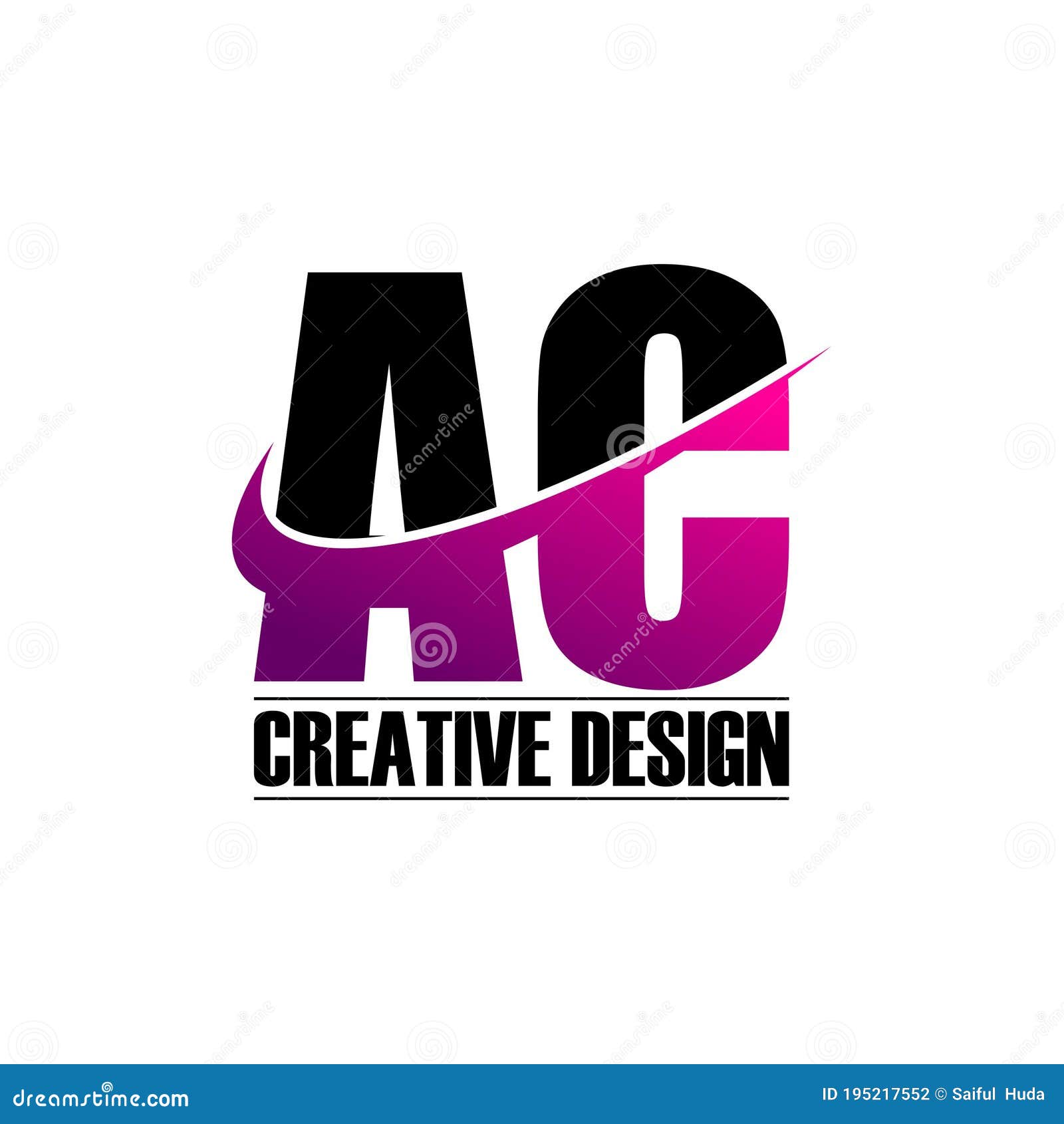 Letter AC Simple Monogram Logo Icon Design. Stock Vector - Illustration ...