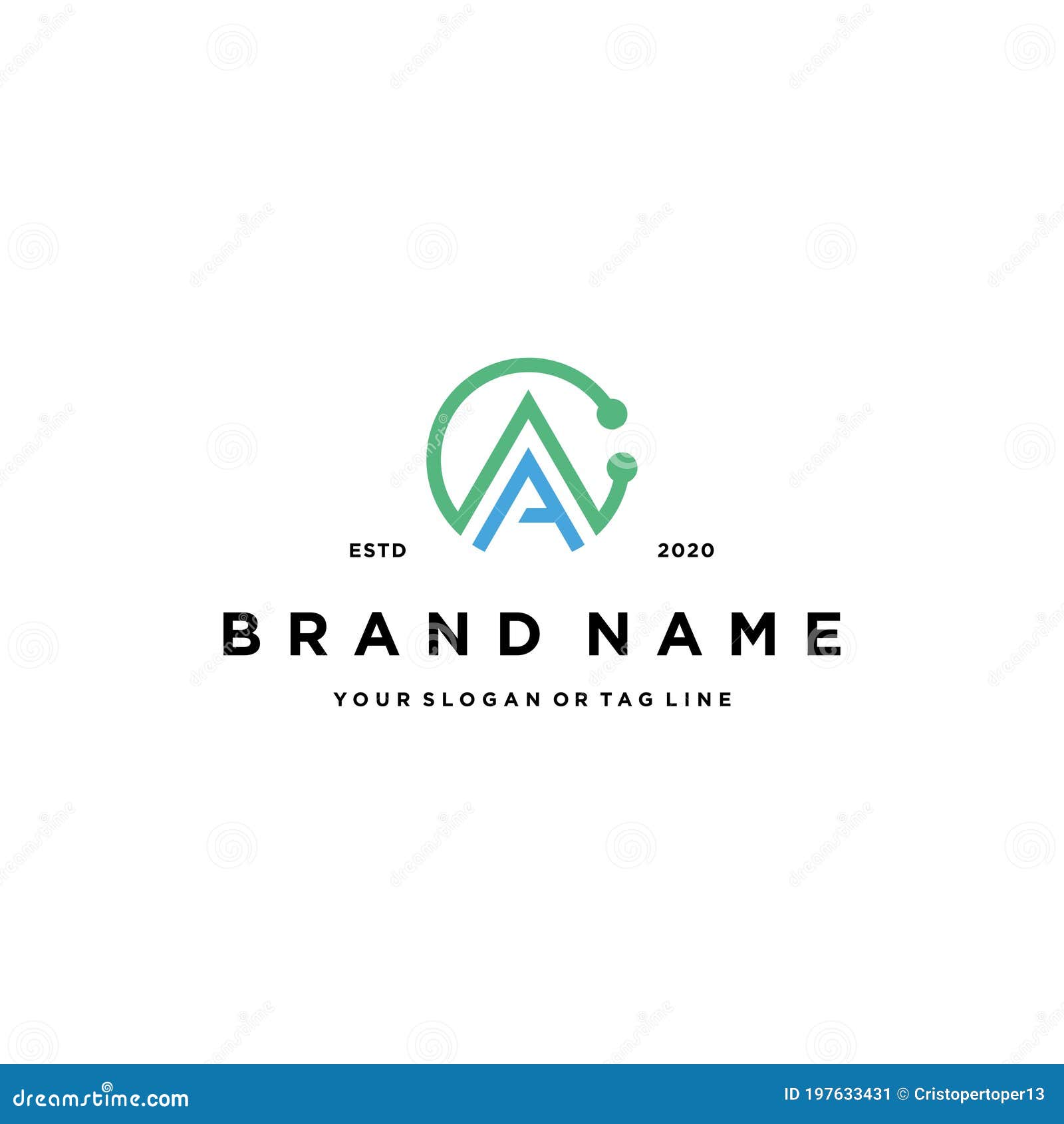 Letter AC Tech Logo Design Vector Stock Vector - Illustration of ...