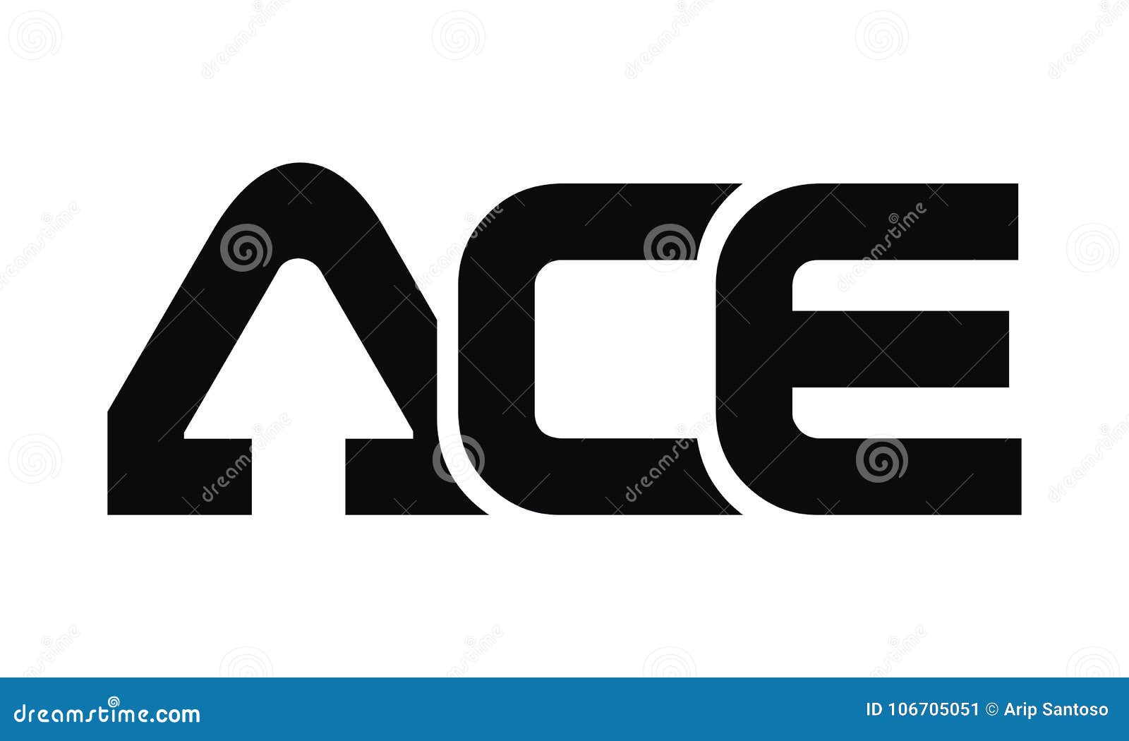 Letter ACE Modern Template stock vector. Illustration of construction ...