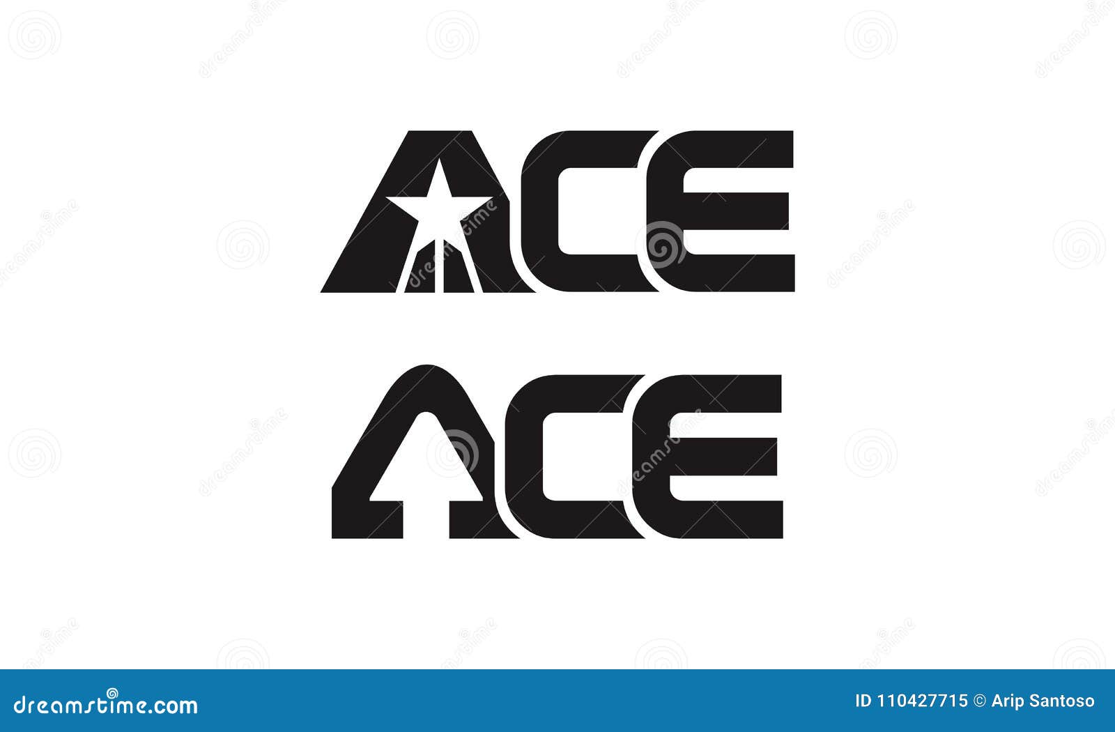Letter ACE Modern Template Set Stock Vector - Illustration of group ...