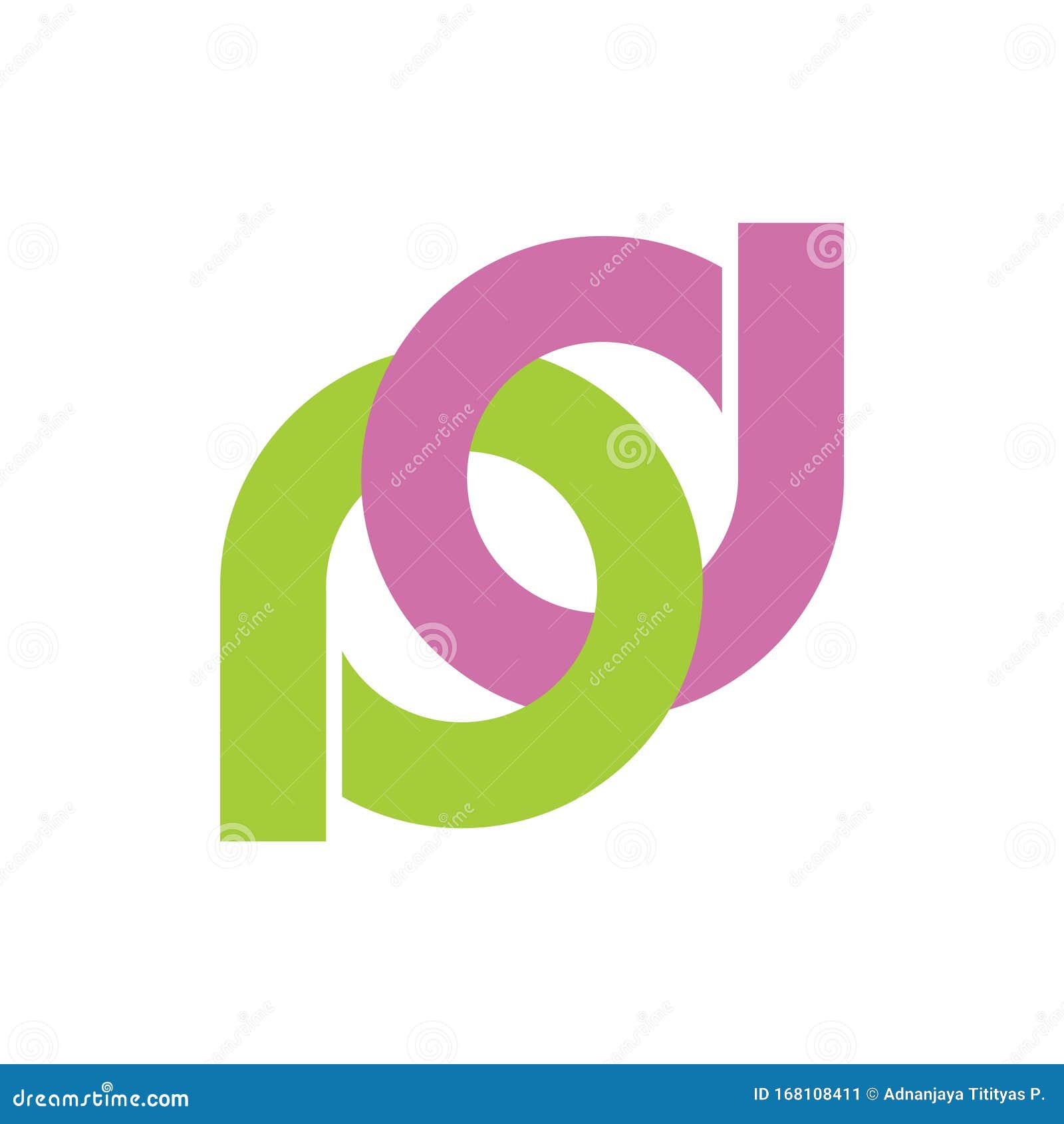 Letter Ad Linked Circle Logo Vector Stock Vector - Illustration of ...