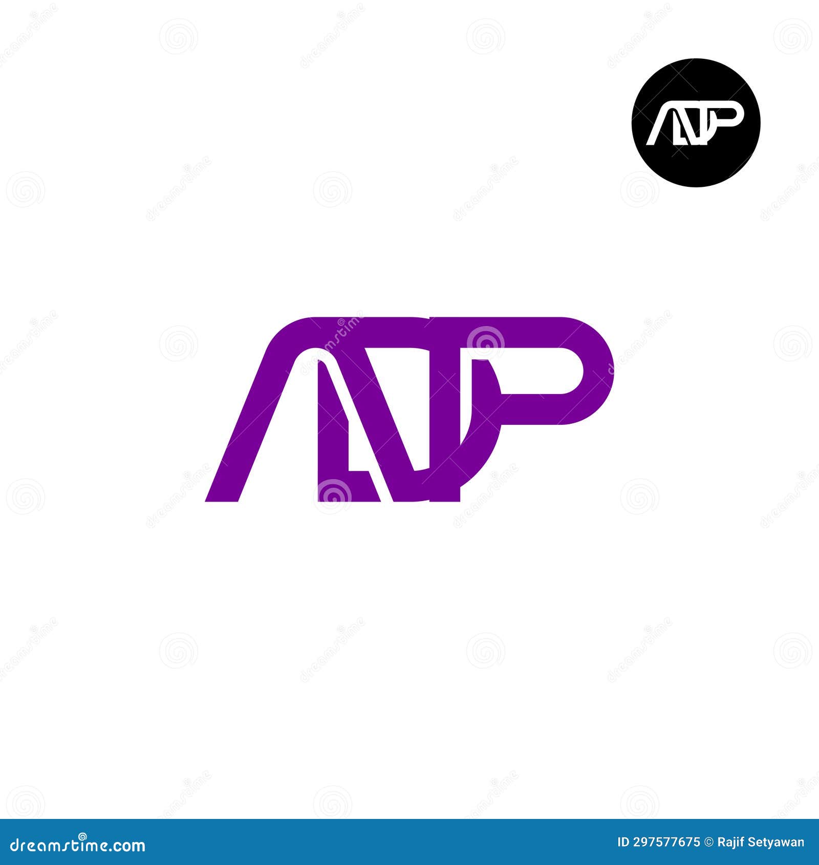 Letter ADP Monogram Logo Design Stock Illustration - Illustration of ...
