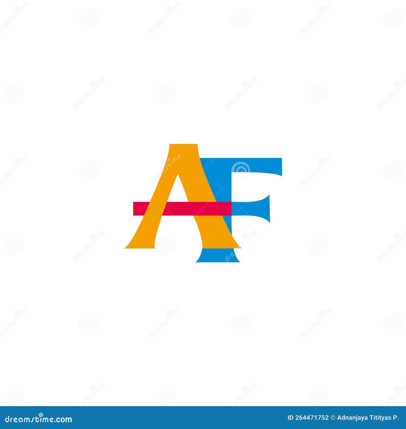 Letter Af Colorful Linked Font Simple Mosaic Logo Vector Stock Vector ...