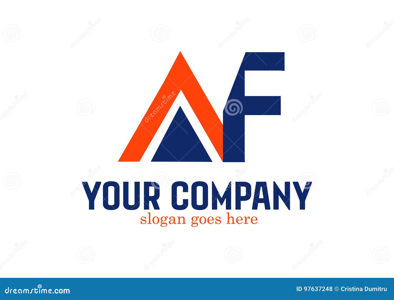 Letter AF Logo Design Vector Stock Vector - Illustration of business ...