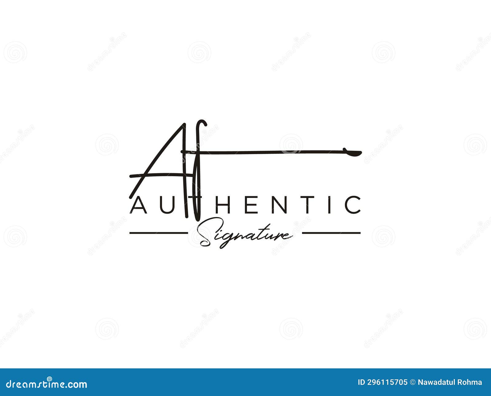 Letter AF Signature Logo Template Vector Stock Vector - Illustration of ...