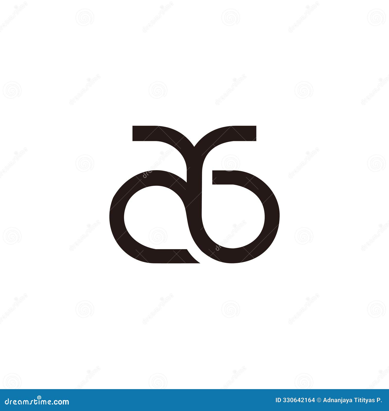 Letter P Loop Cute Logo Vector | CartoonDealer.com #166761928