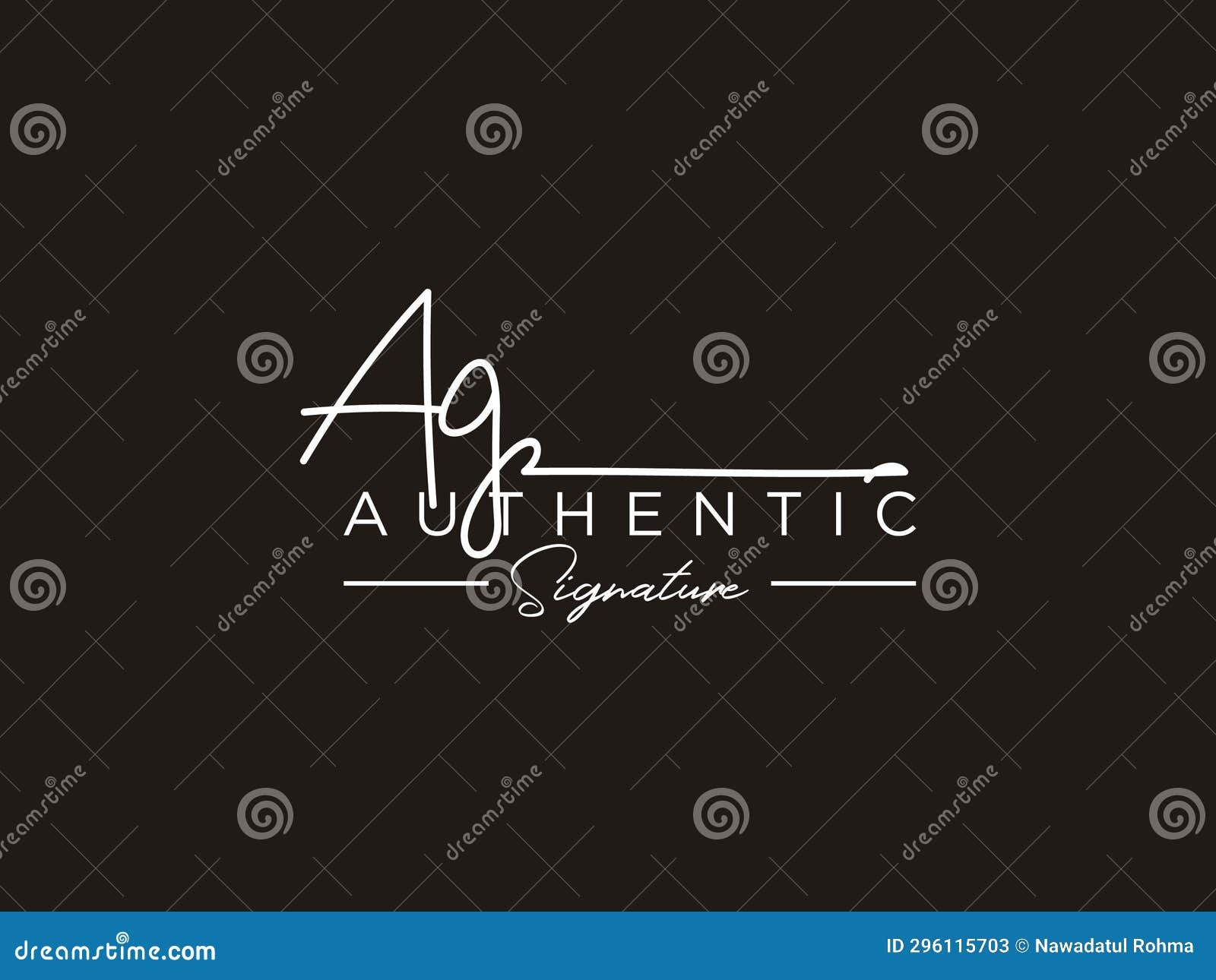 Letter AG Signature Logo Template Vector Stock Vector - Illustration of ...