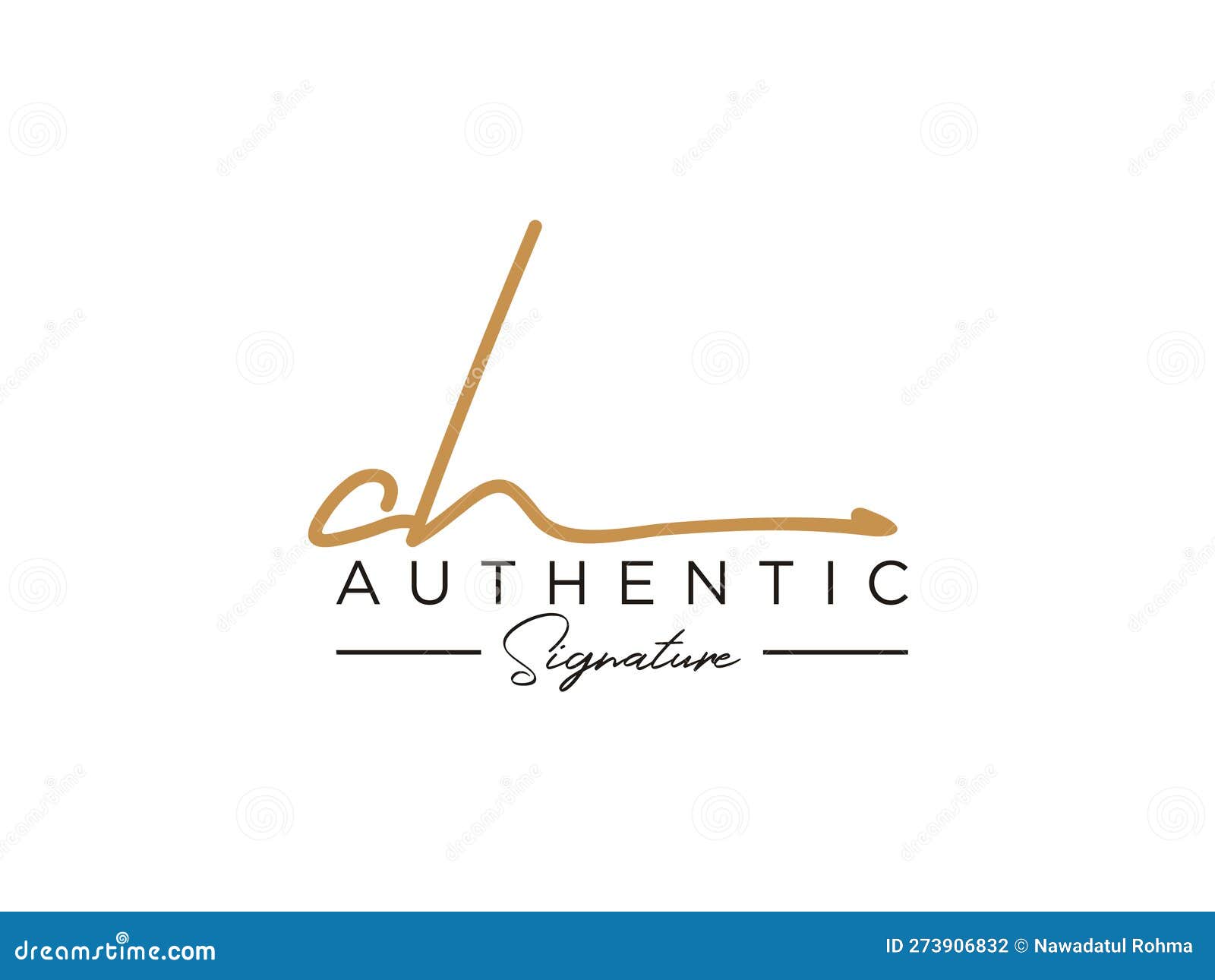 Letter AH Signature Logo Template Vector Stock Vector - Illustration of ...