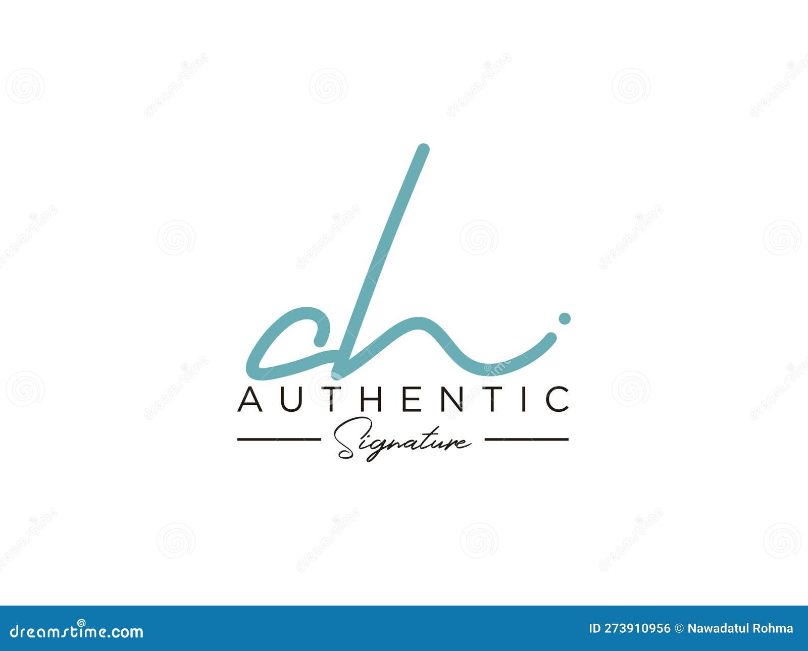 Letter AH Signature Logo Template Vector Stock Vector - Illustration of ...
