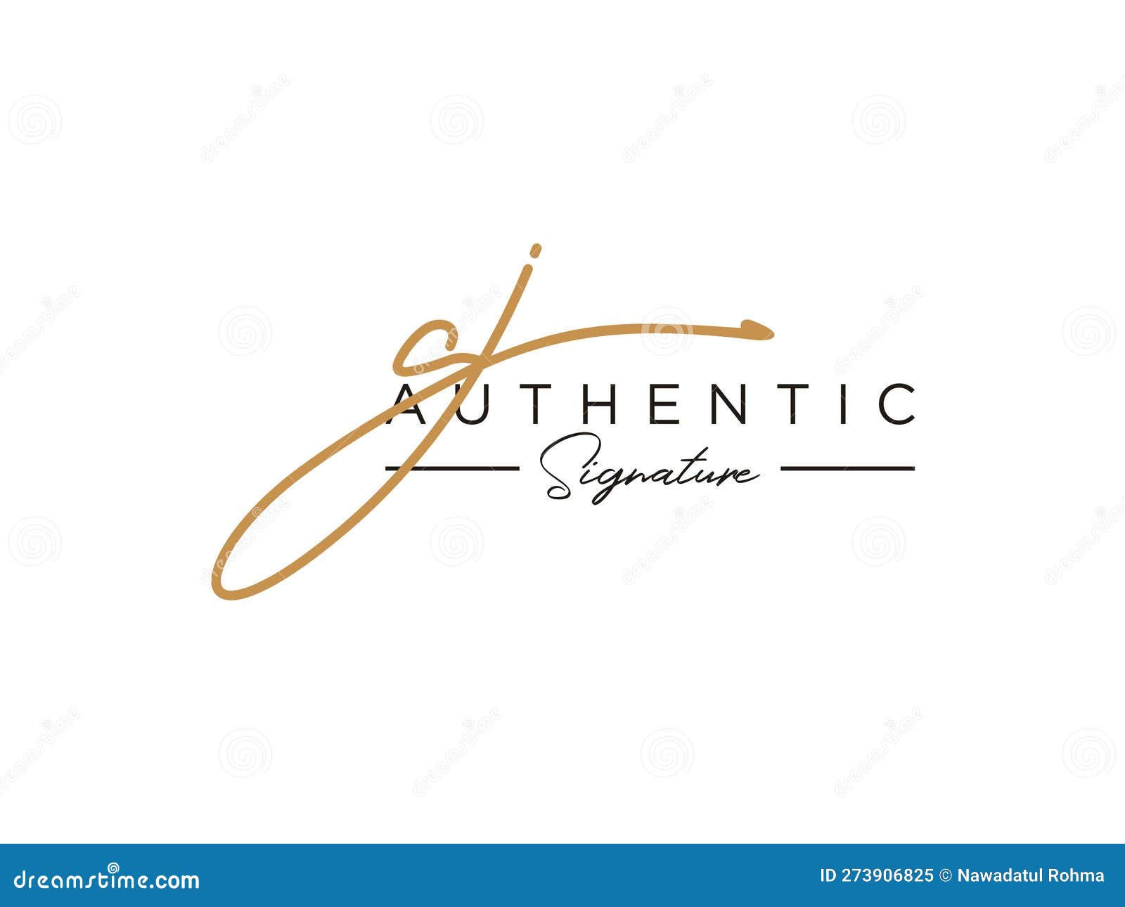 Letter AJ Signature Logo Template Vector Stock Vector - Illustration of ...