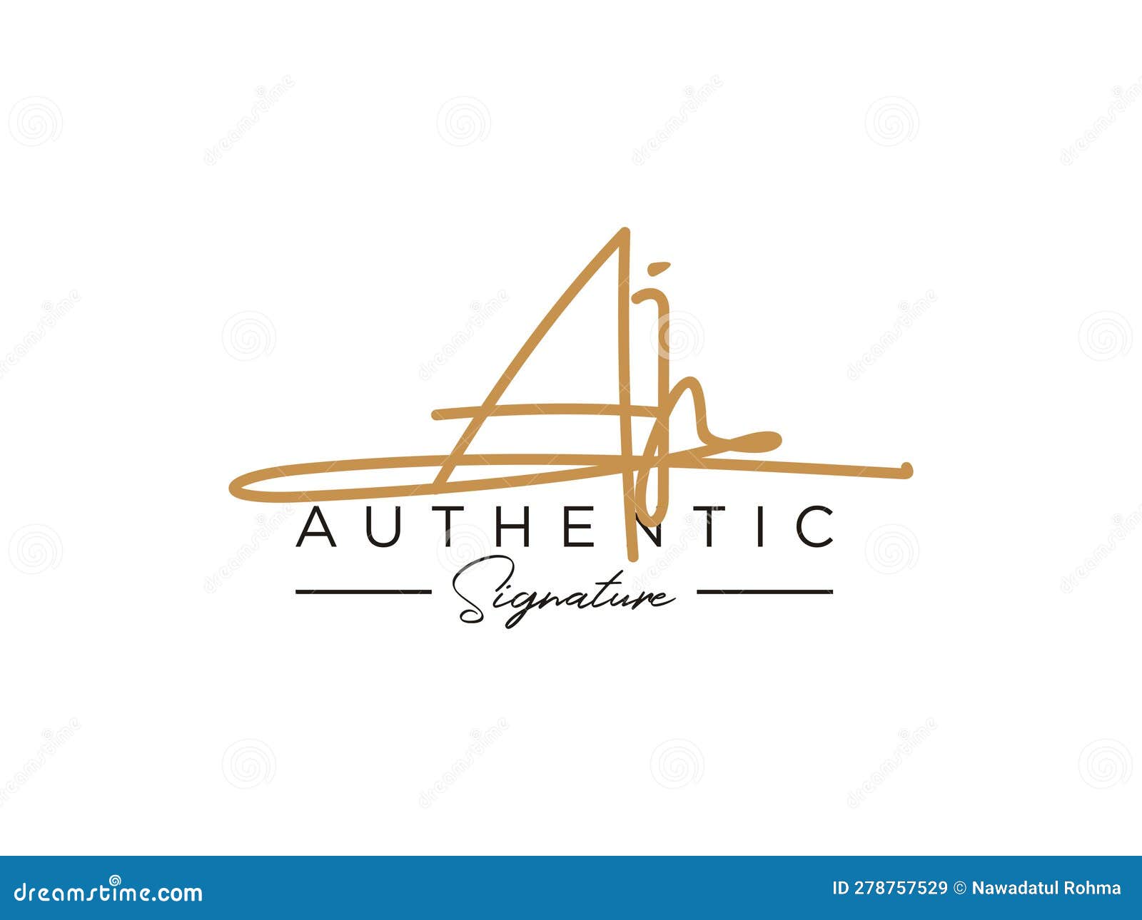 Letter AJ Signature Logo Template Vector Stock Vector - Illustration of ...