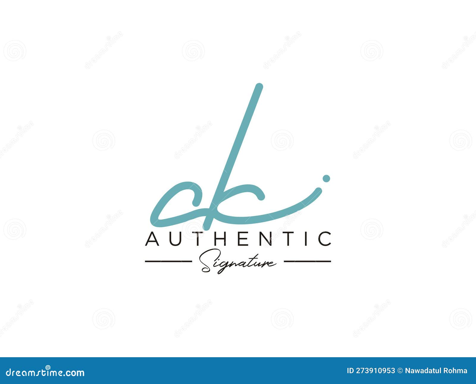 Letter AK Signature Logo Template Vector Stock Vector - Illustration of ...