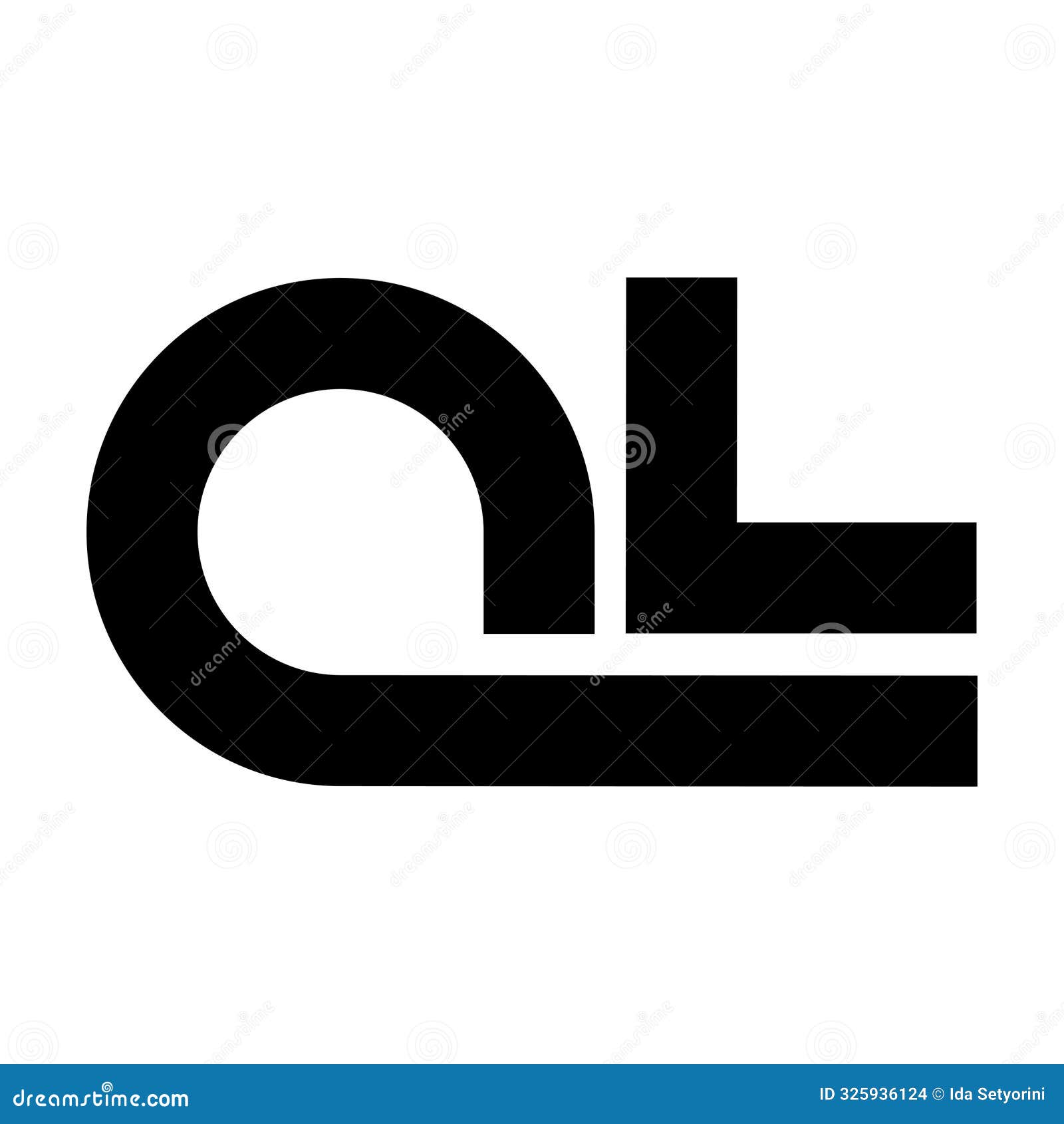 Letter al logo icon vector stock illustration. Illustration of creative ...