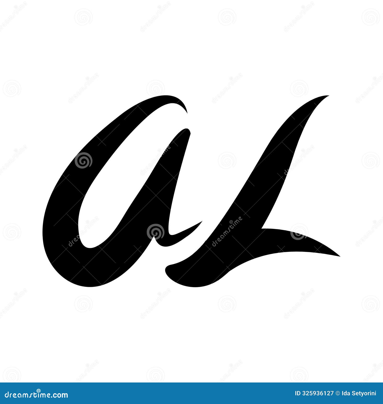 Letter al logo icon vector stock illustration. Illustration of initials ...