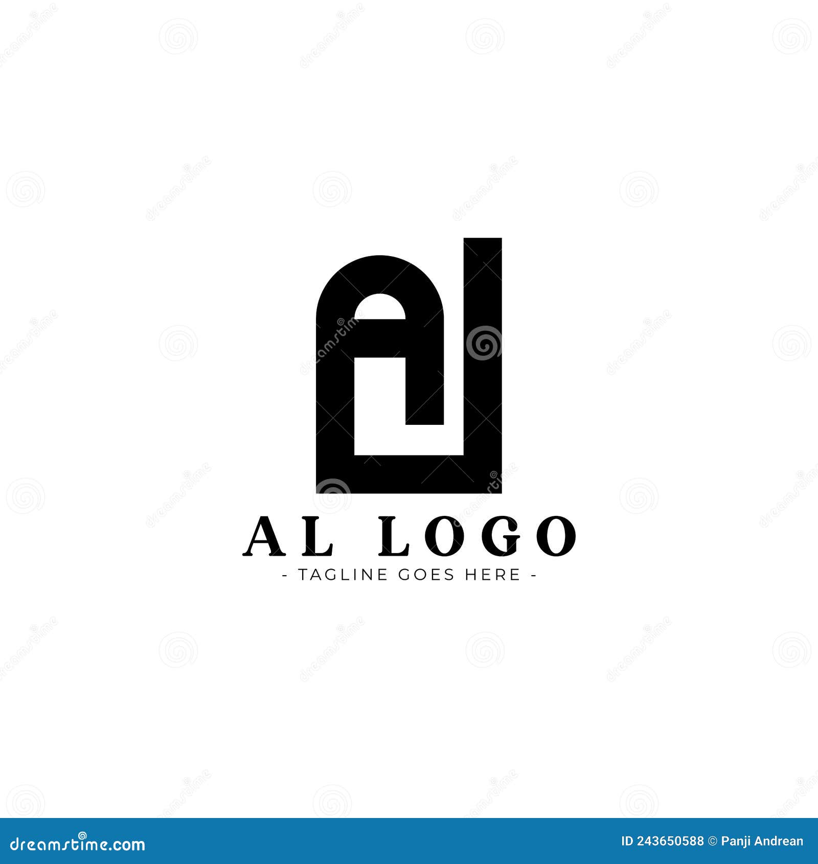 Letter AL Logo Template Design Stock Vector - Illustration of initial ...