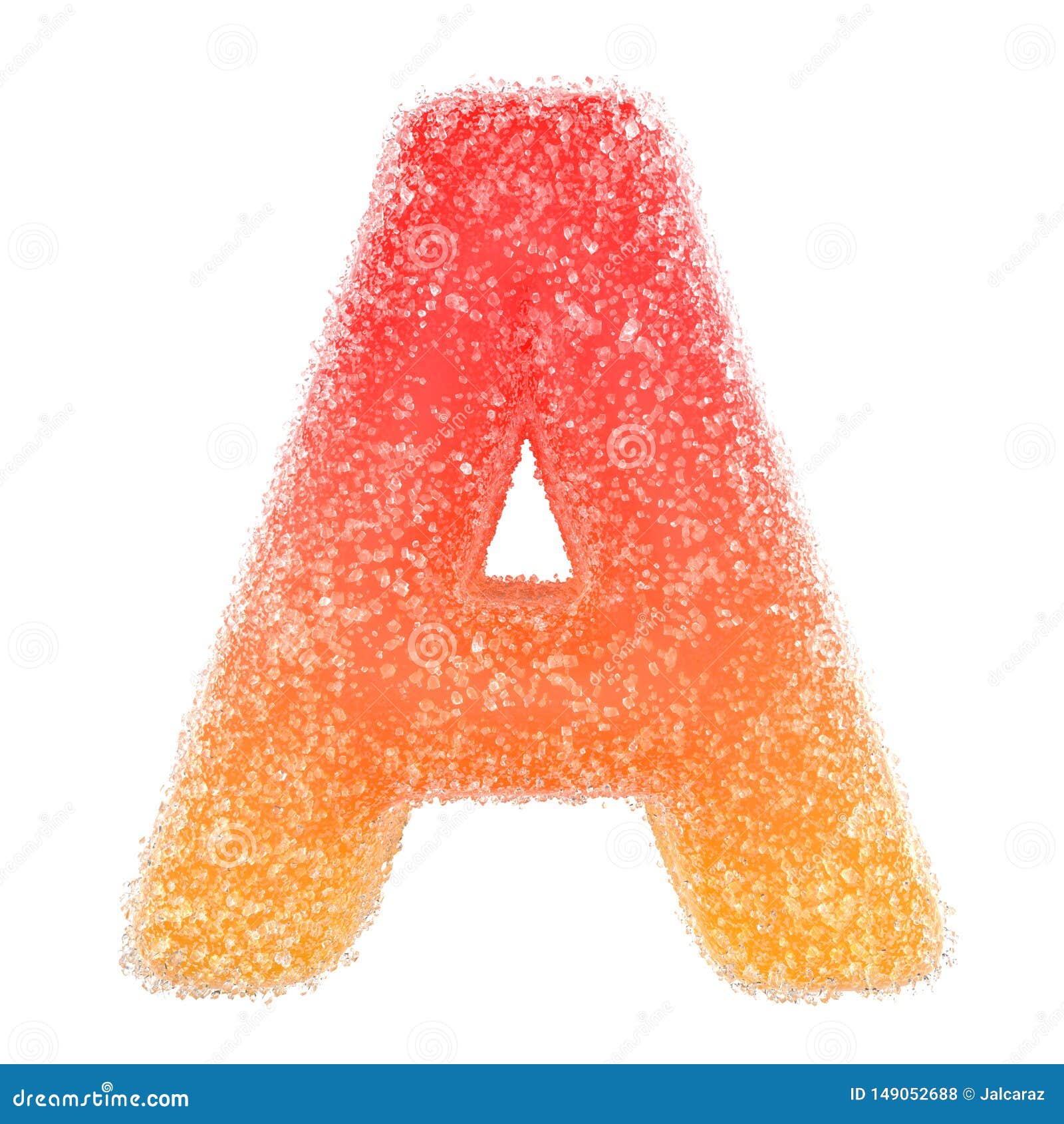 A - Letter of the Alphabet Made of Candy Stock Illustration ...