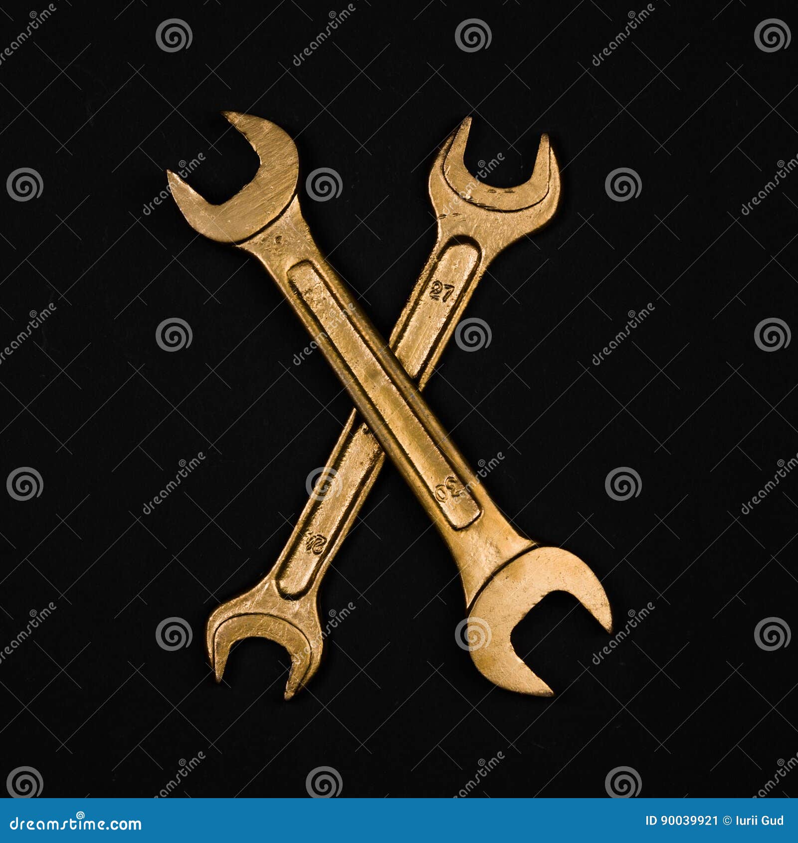 Letter X. Alphabet Made of Golden Repair Tools Stock Image - Image of ...