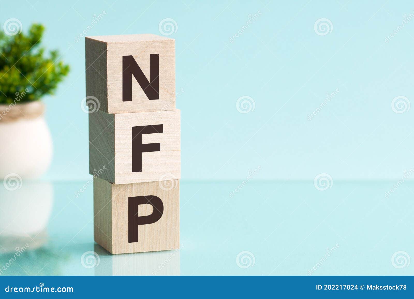 Letter of the Alphabet of NFP on a Light Blue Background Stock Photo ...