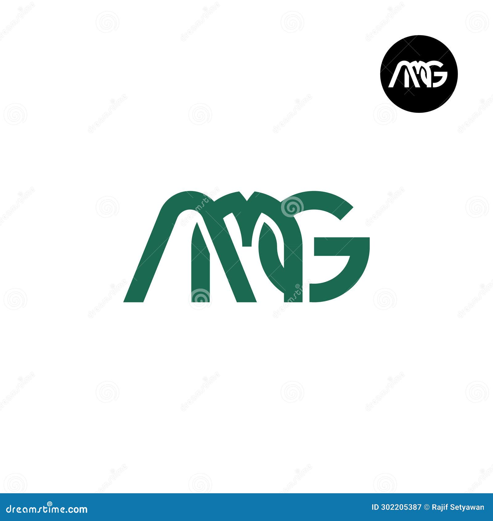 Letter AMG Monogram Logo Design Stock Vector - Illustration of company ...