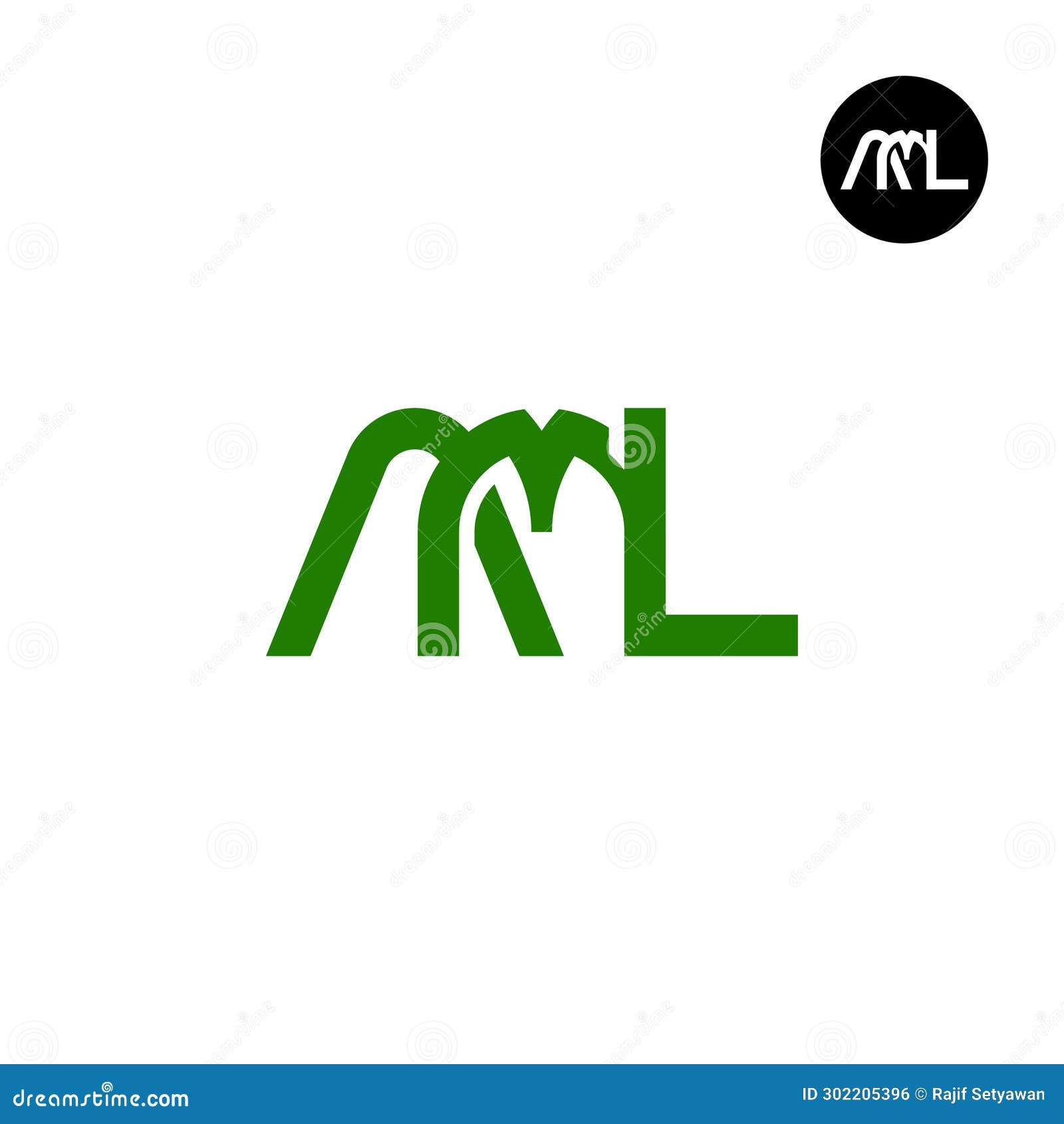 Letter AML Monogram Logo Design Stock Vector - Illustration of names ...