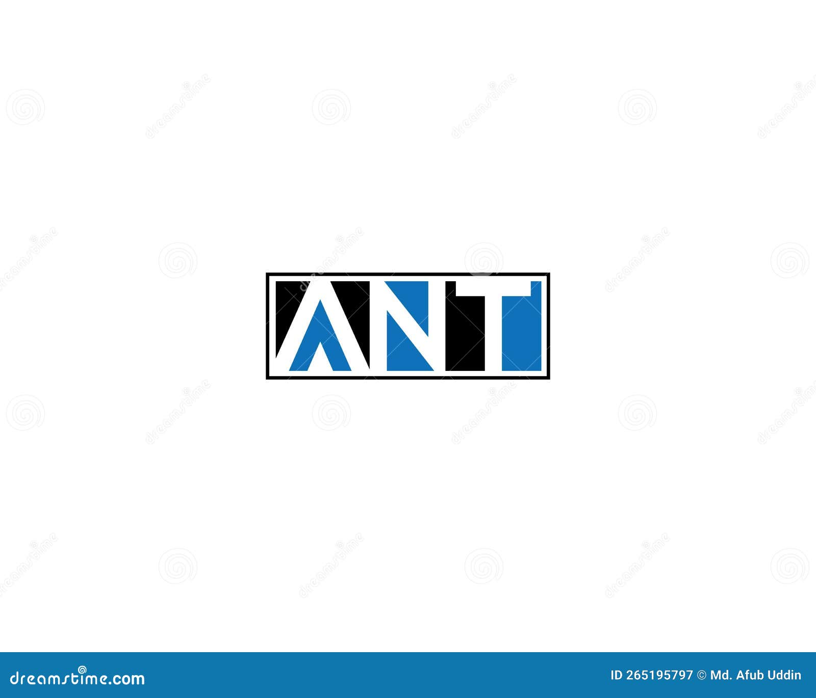 Letter ANT Simple and Modern Style Logo Design Stock Vector ...