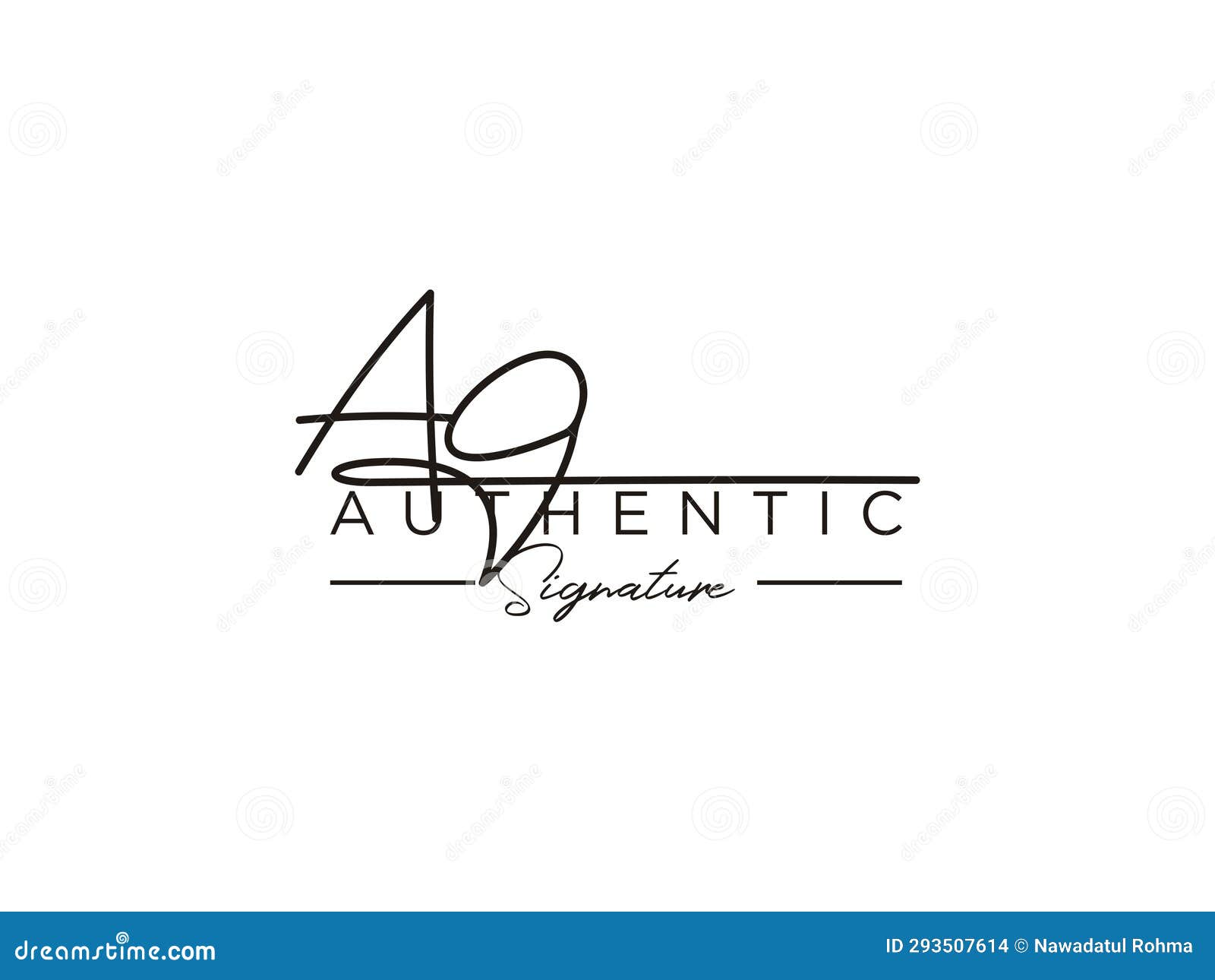 Letter AO Signature Logo Template Vector Stock Vector - Illustration of ...